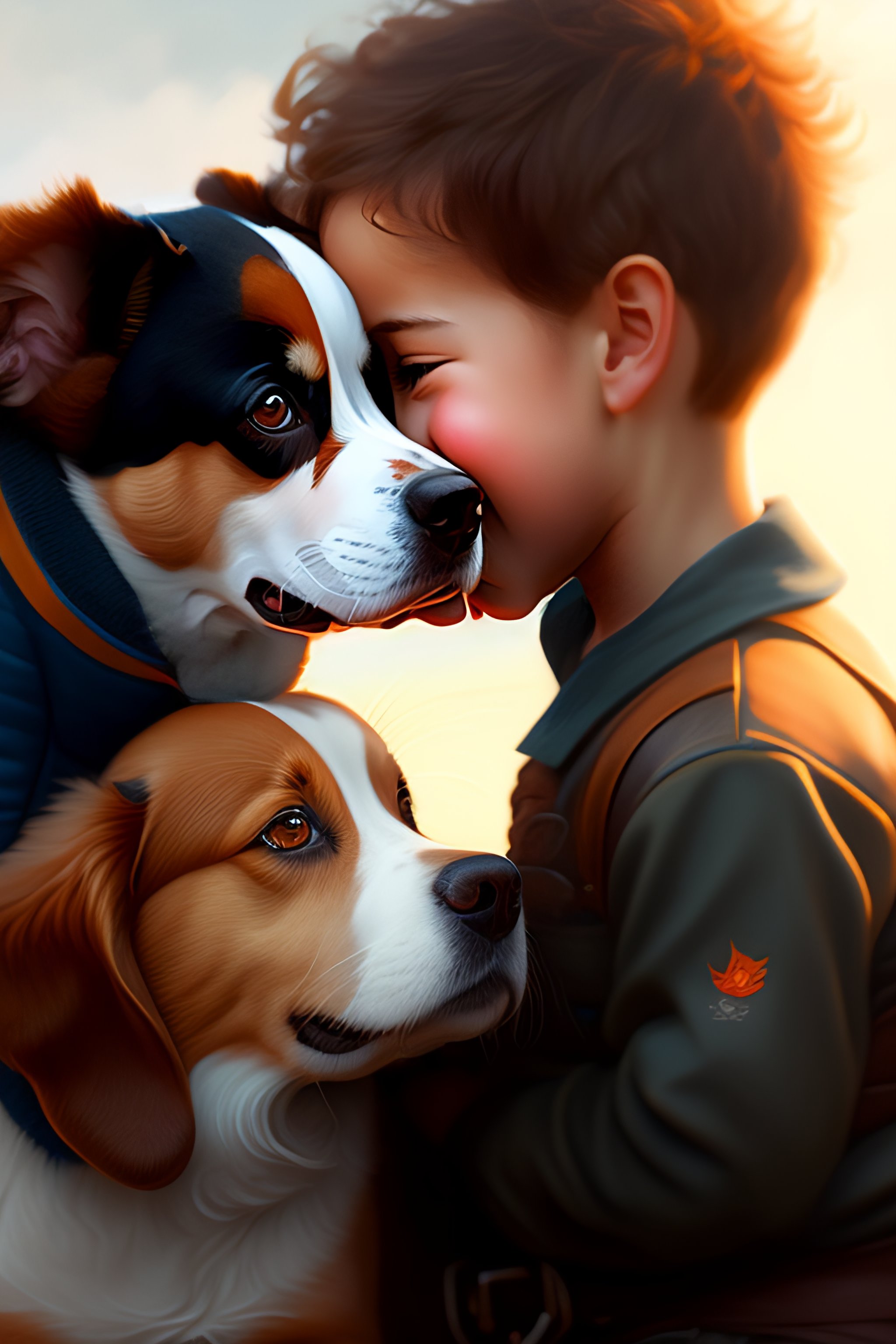 Lexica - A detailed picture of a cute calm girl flirting with boy ...