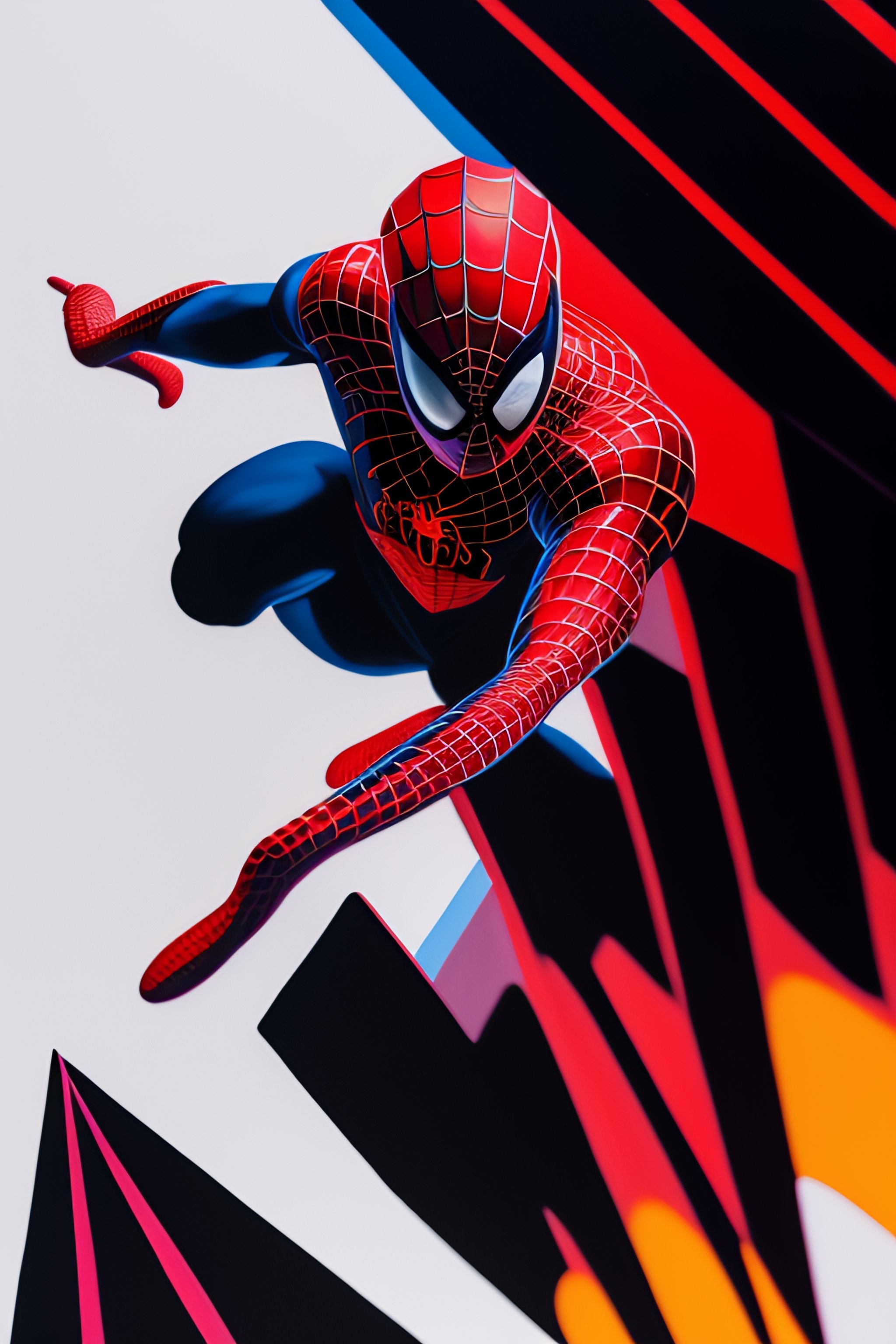 Lexica - Spider man, painting, expressionism, amazing composition ...