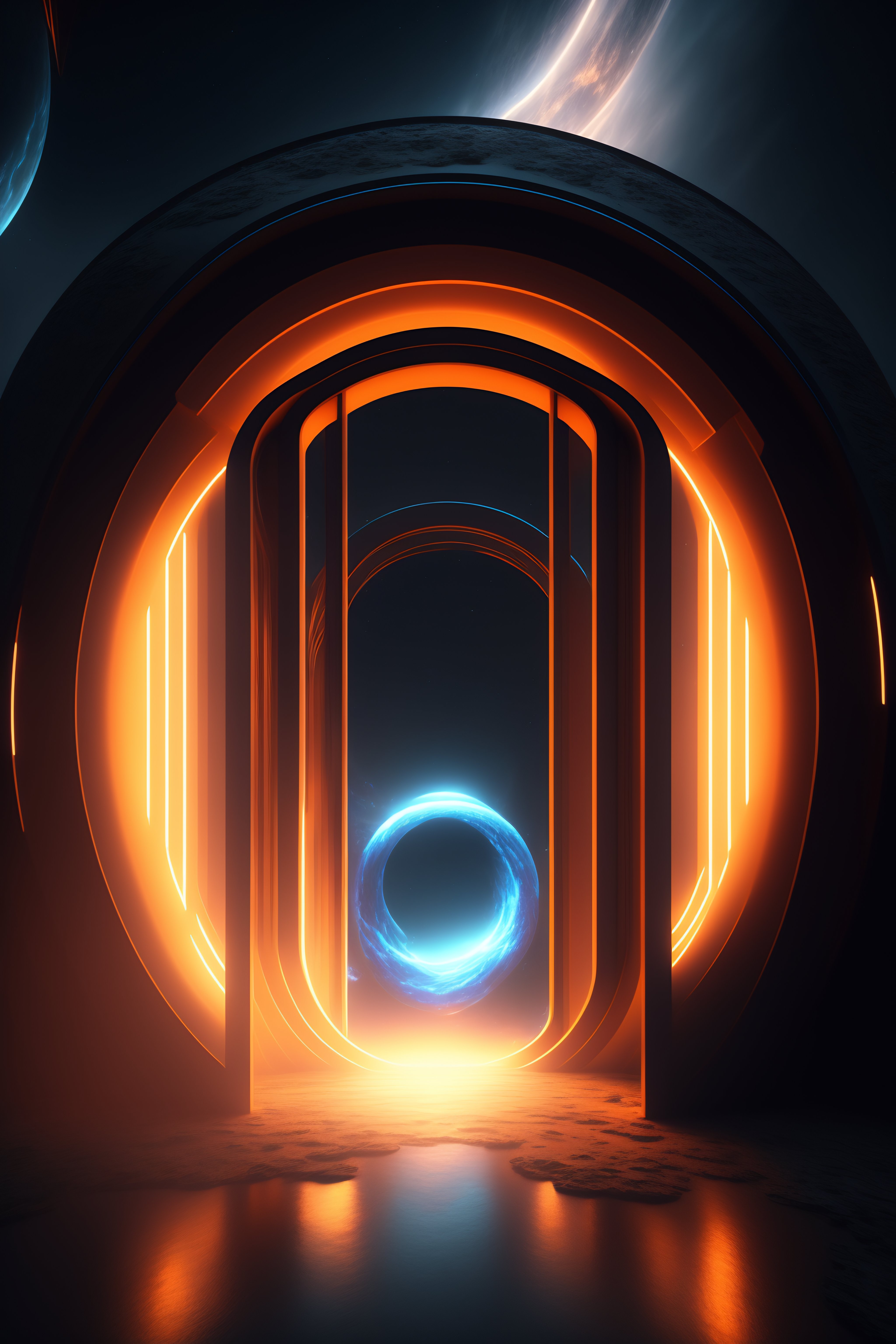 Lexica - Portal to another dimension, futuristic, cinematic composition ...