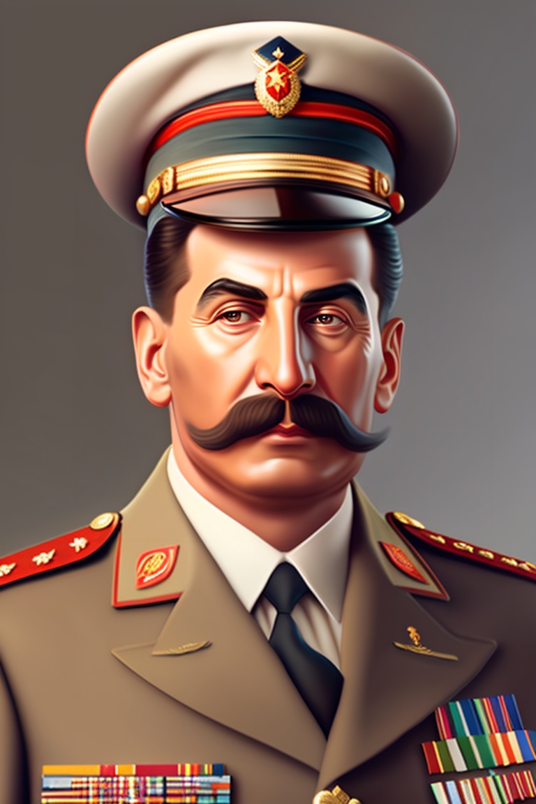 Lexica - Joseph Stalin looking at the camera, high resolution
