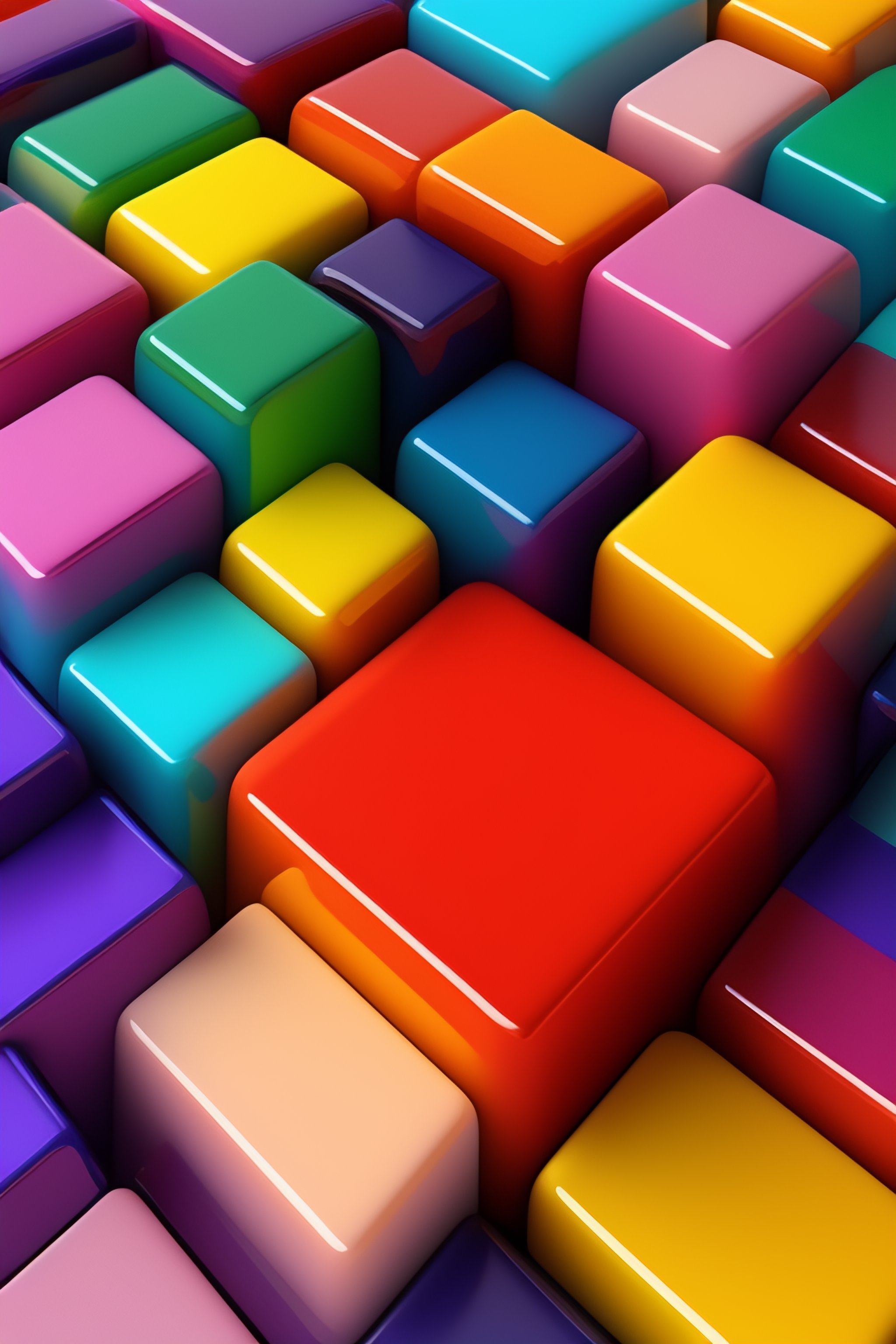 Lexica - Tiny squares with pop colors