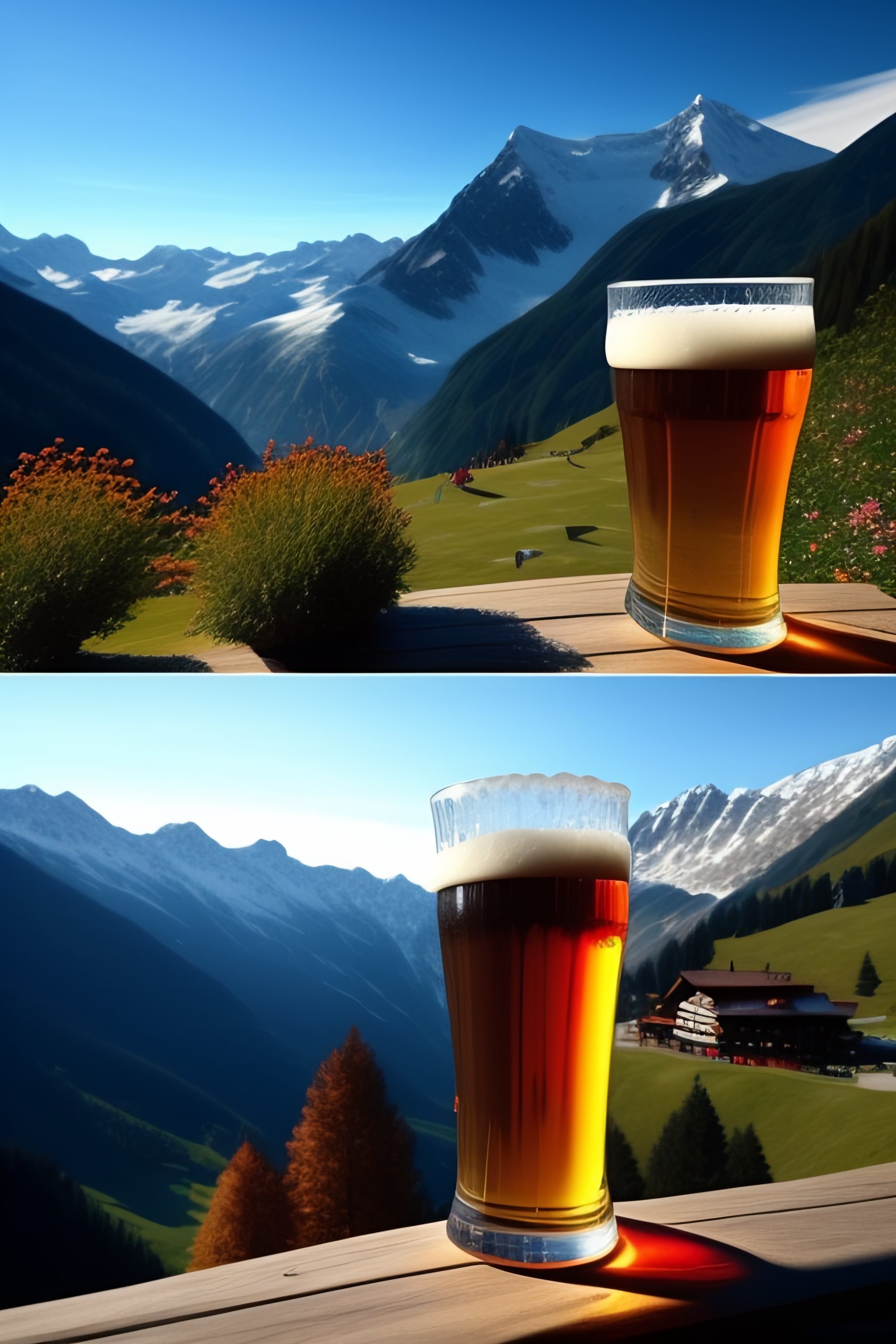 Lexica - Drinking beer in the alps