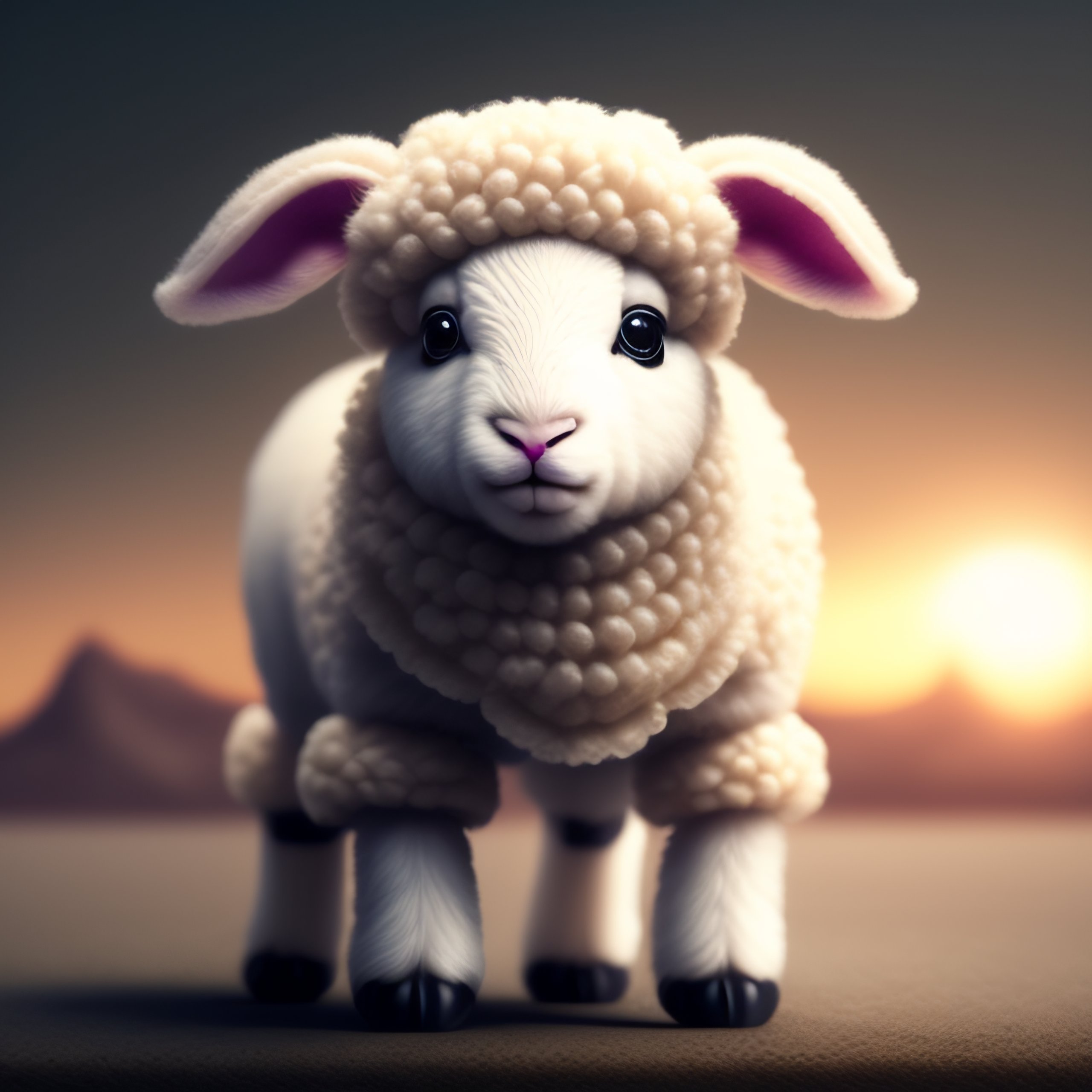 Lexica - A robot IA intelligence, dressed like lamb puppet, movie like ...