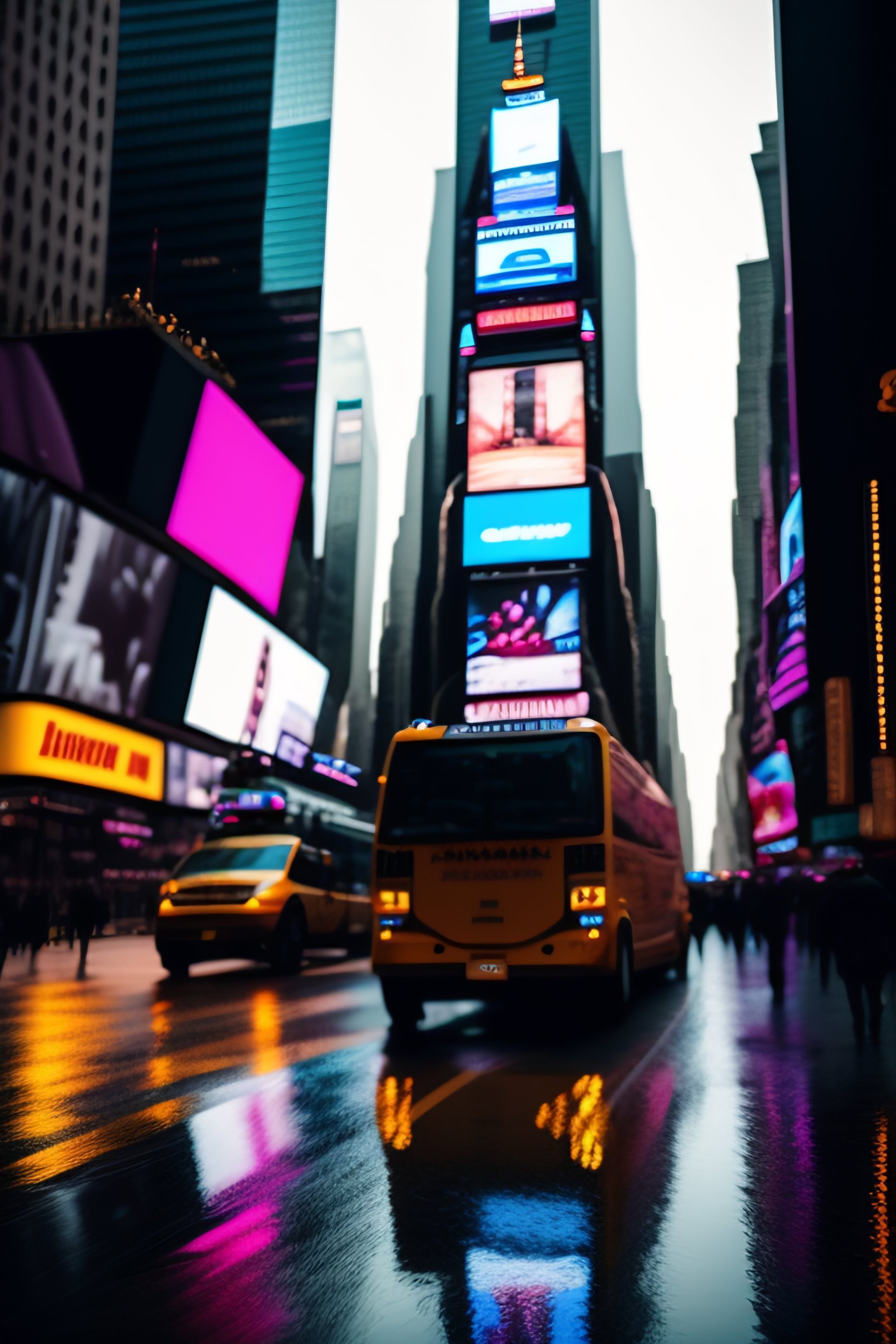 Lexica - Rainy new york 4k times square