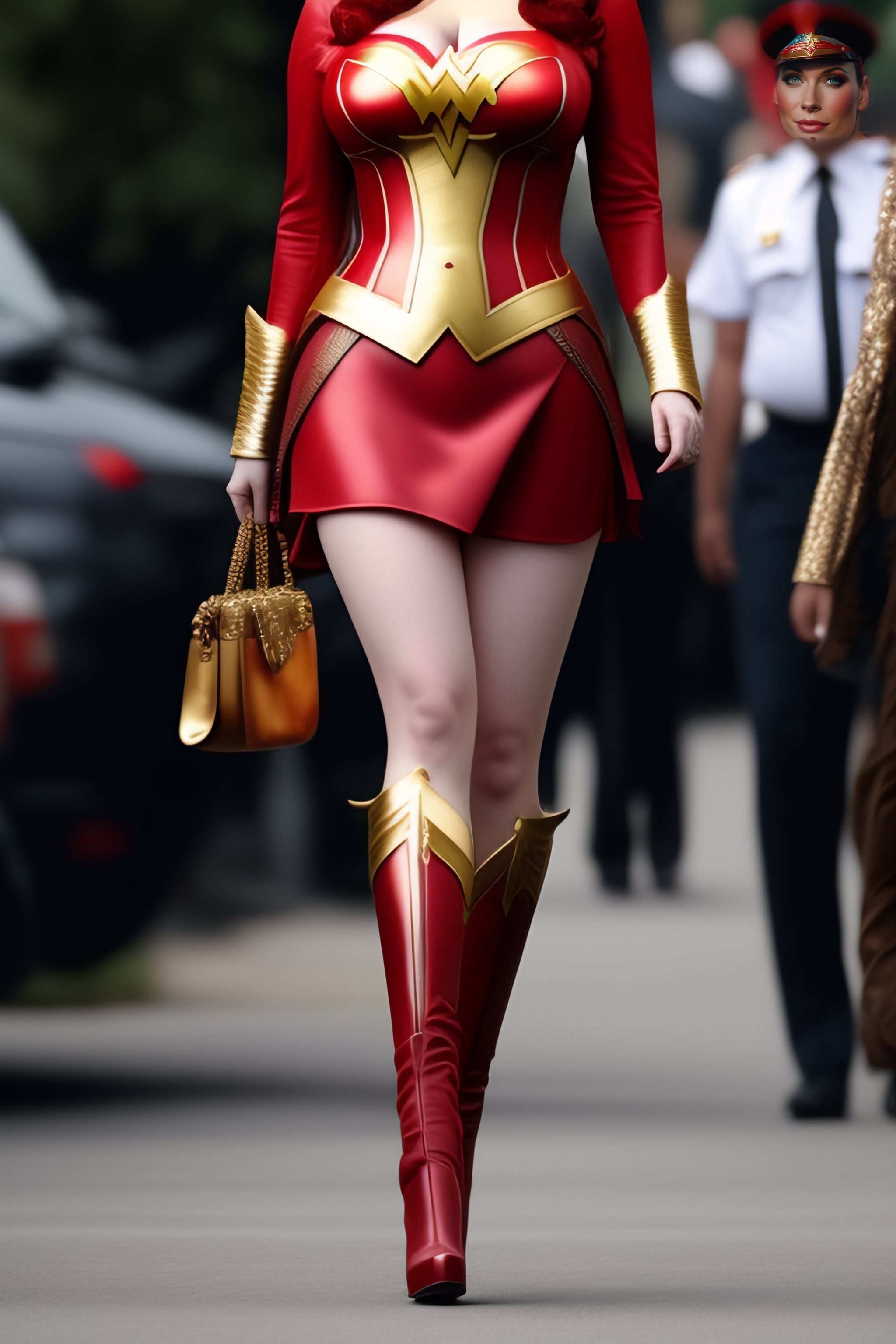 Lexica - Christina Hendricks With Wonder Woman costume