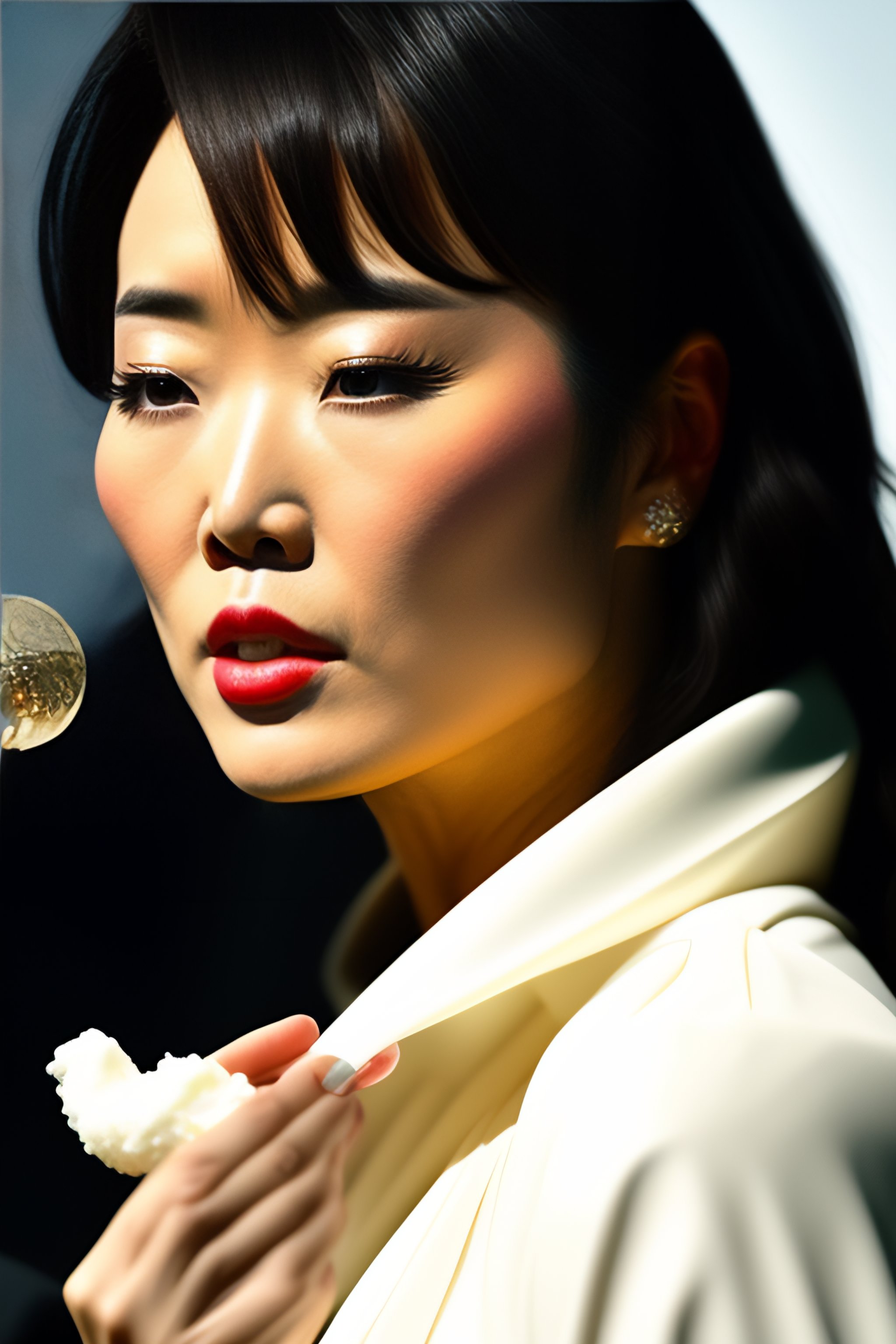 Lexica - Eiko Koike swallowing white stuff