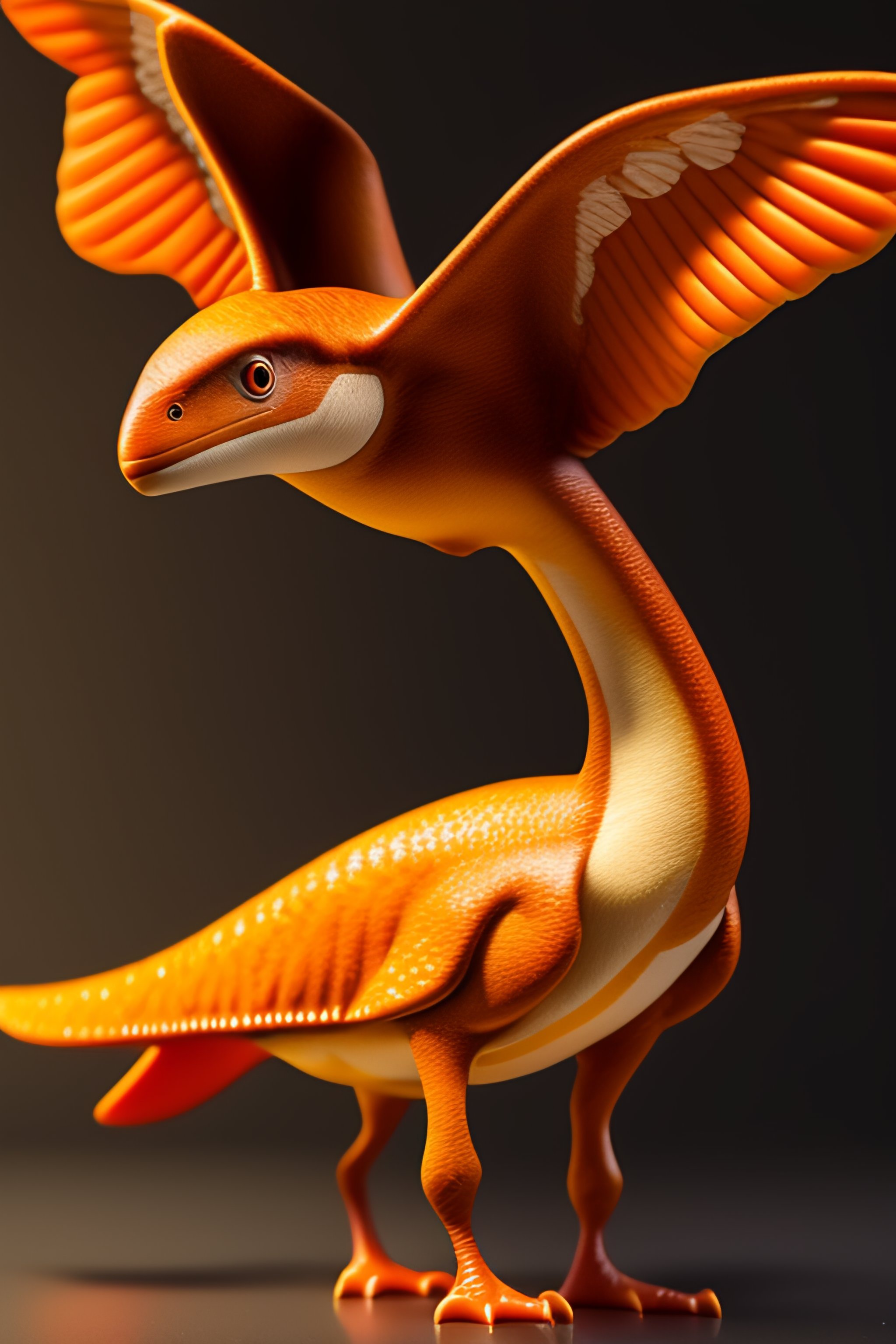 Lexica - Earth coloured jurassic pterodactyl with hearing aid visible ...