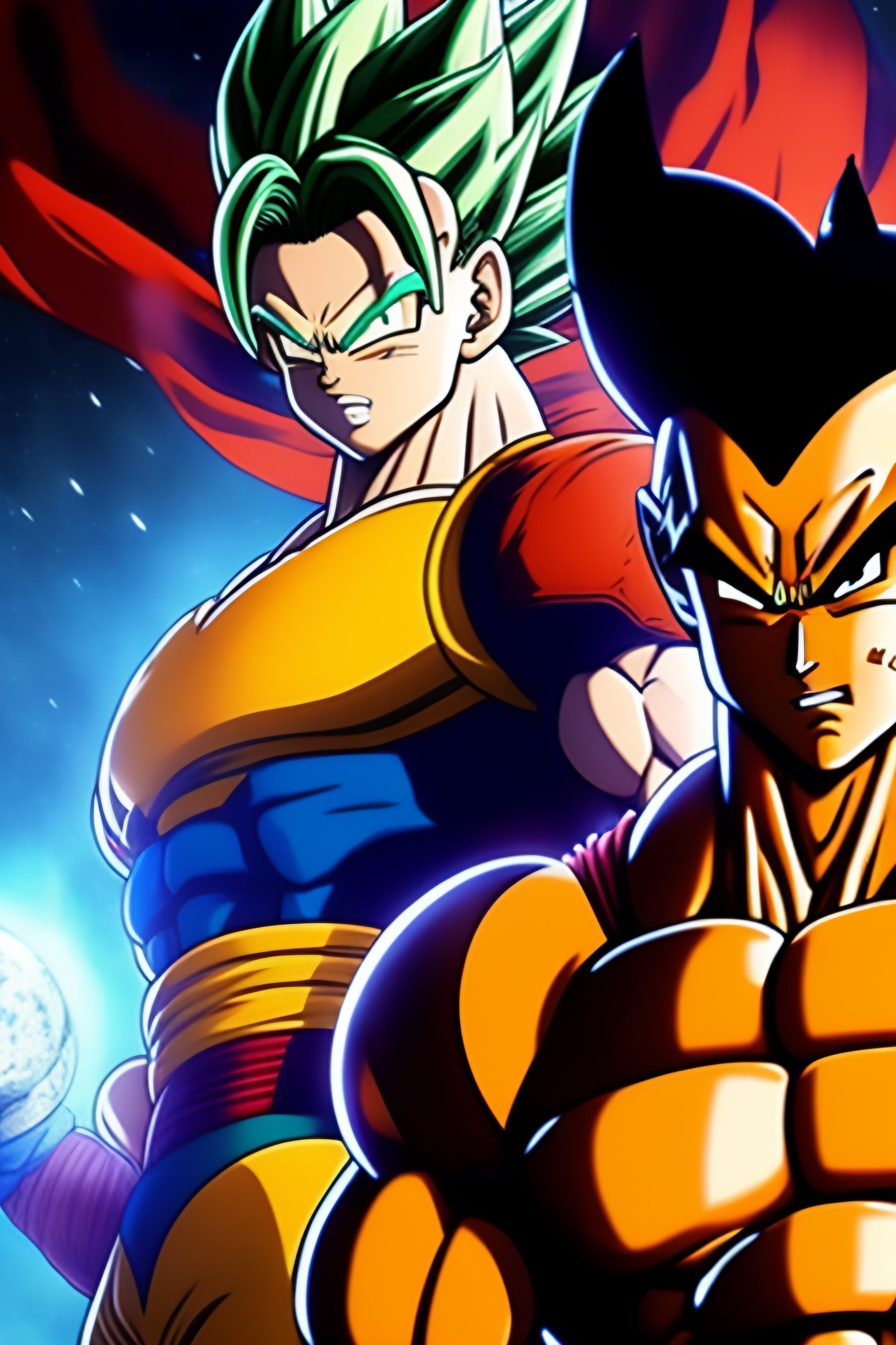 Goku And Vegeta Vs Marvel Wallpaper