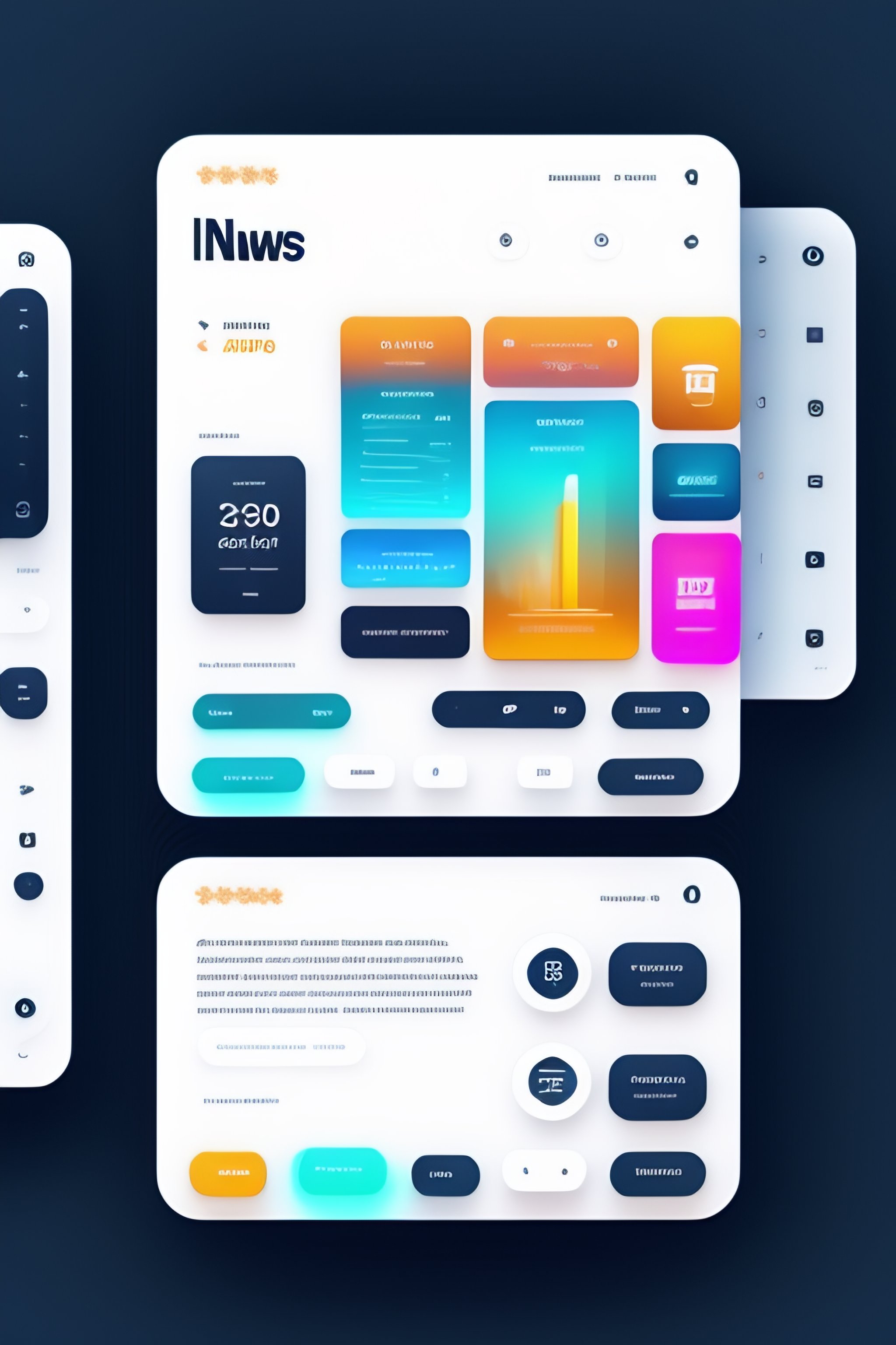 Lexica - News ui design, ux research, mobile ui ux, wireframe --stylish 600