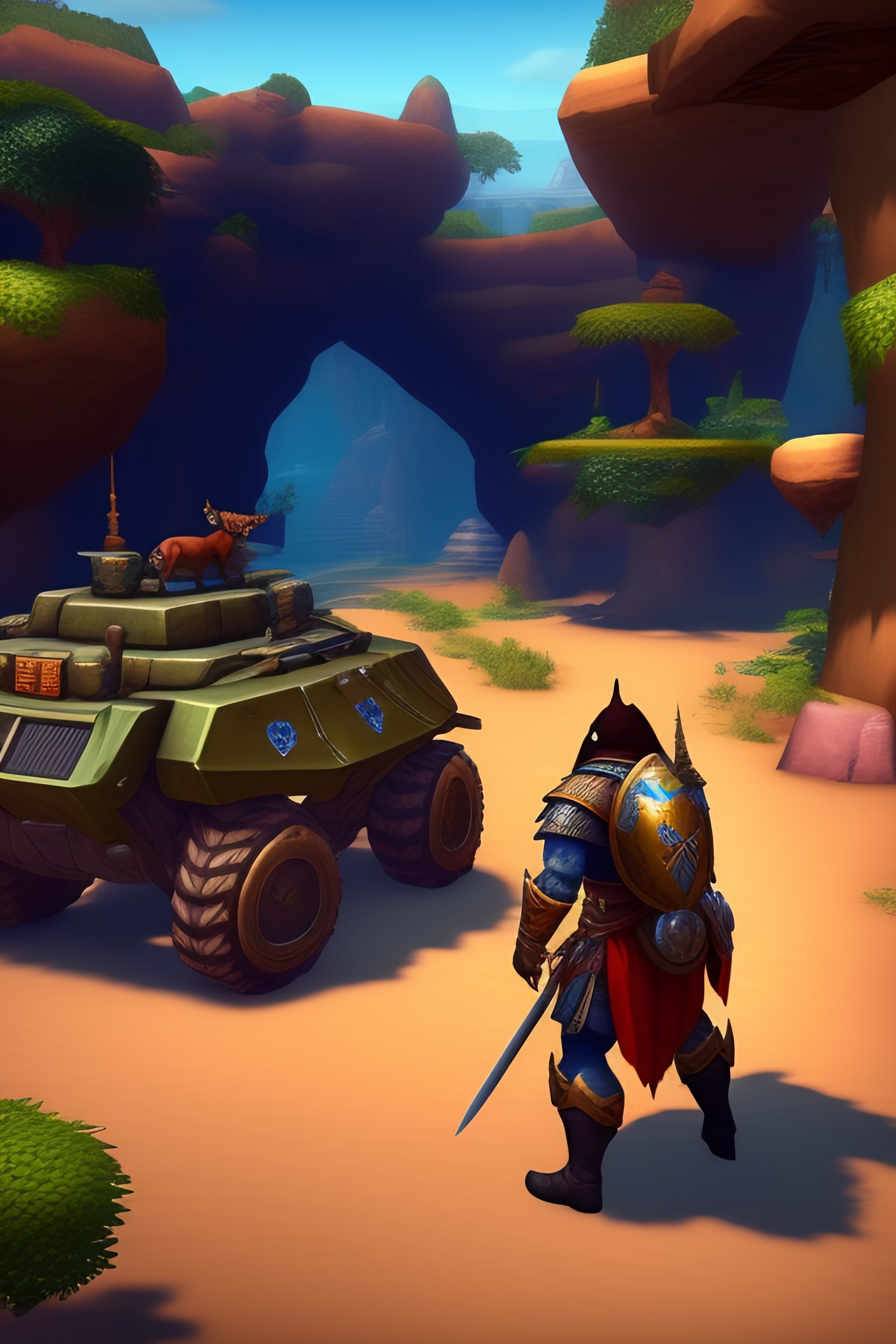 Lexica - Monkey Armored, detailed, Rpg style