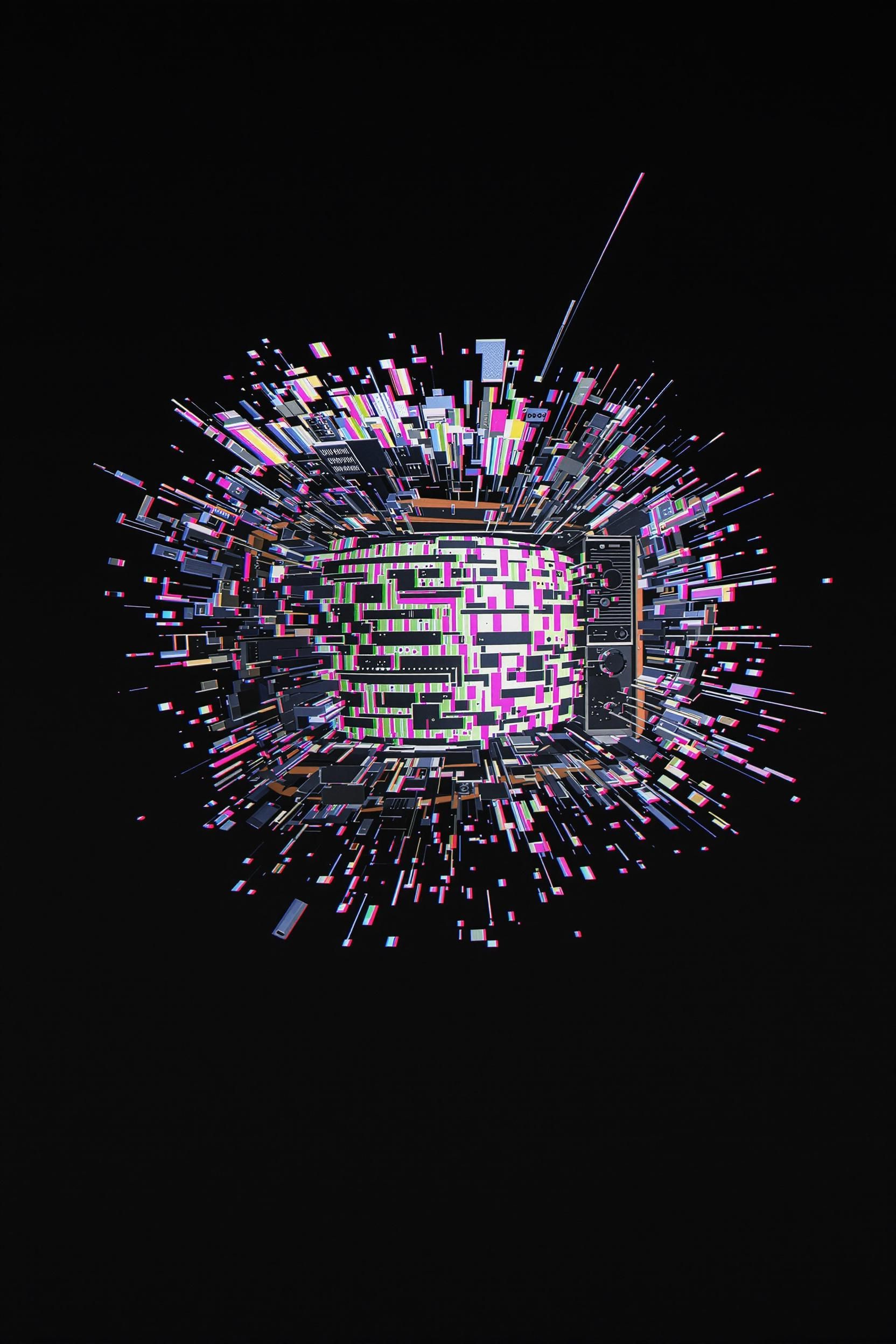 Lexica - Entropic decay, glitch art.