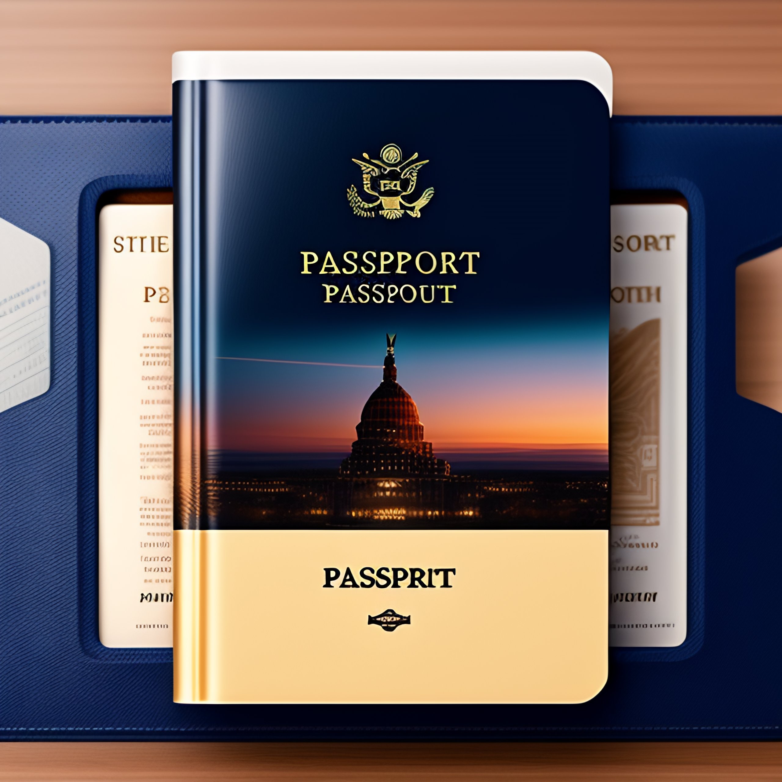 Lexica - Realistic looking US passport without the letters