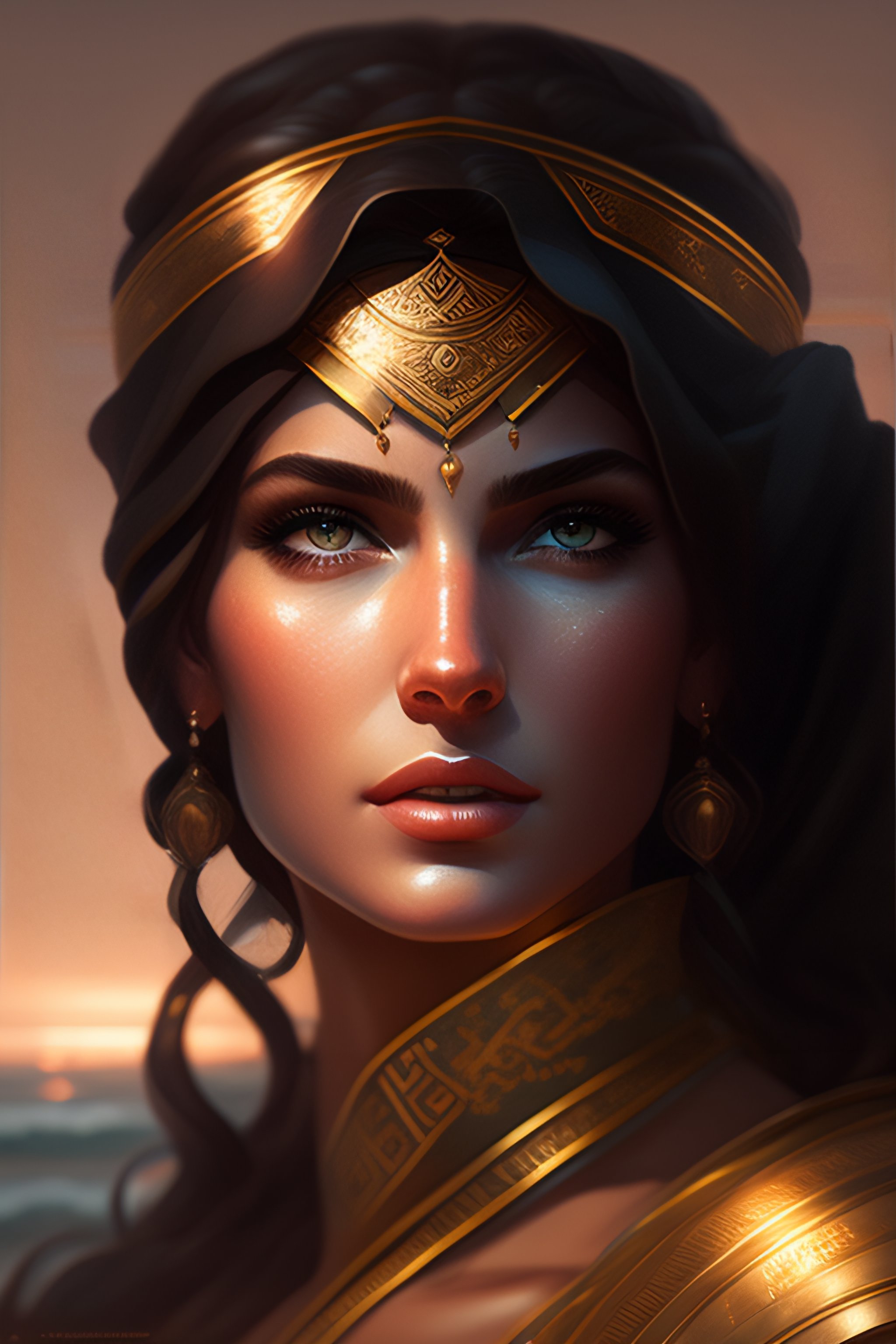 Lexica - Athena Pallada, greek goddess,dark light night, intricate ...