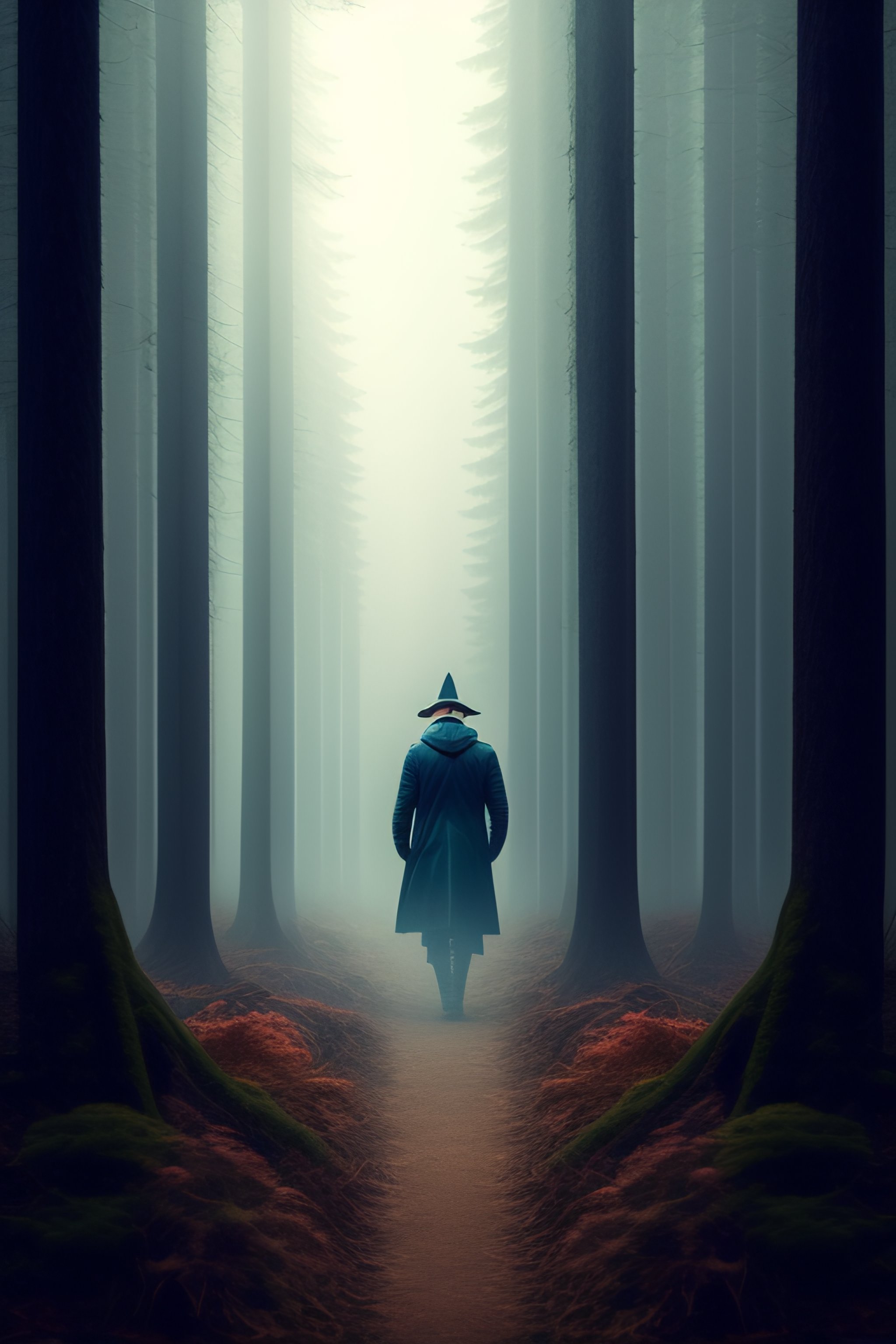 Lexica - Joker hiding in foggy forest