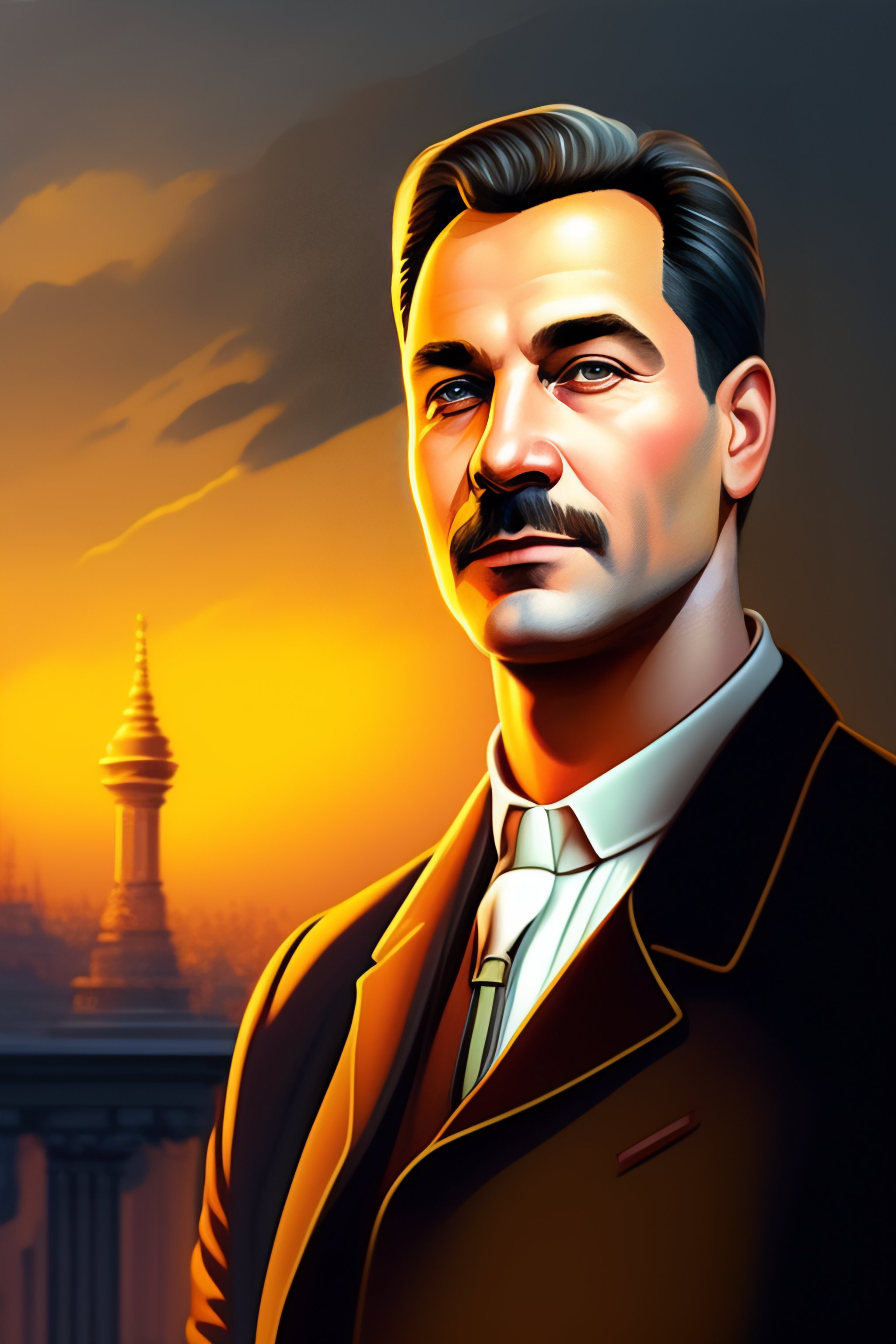 Lexica - Illustration of victor orban in 2004 short animation film Fallen art by Tomasz Baginski