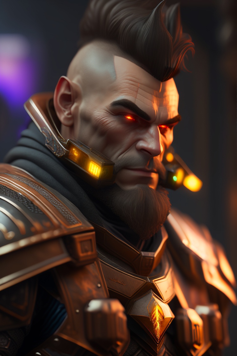 Lexica - Cyberpunk old orc knight, highly detailed, unreal engine 5 ...