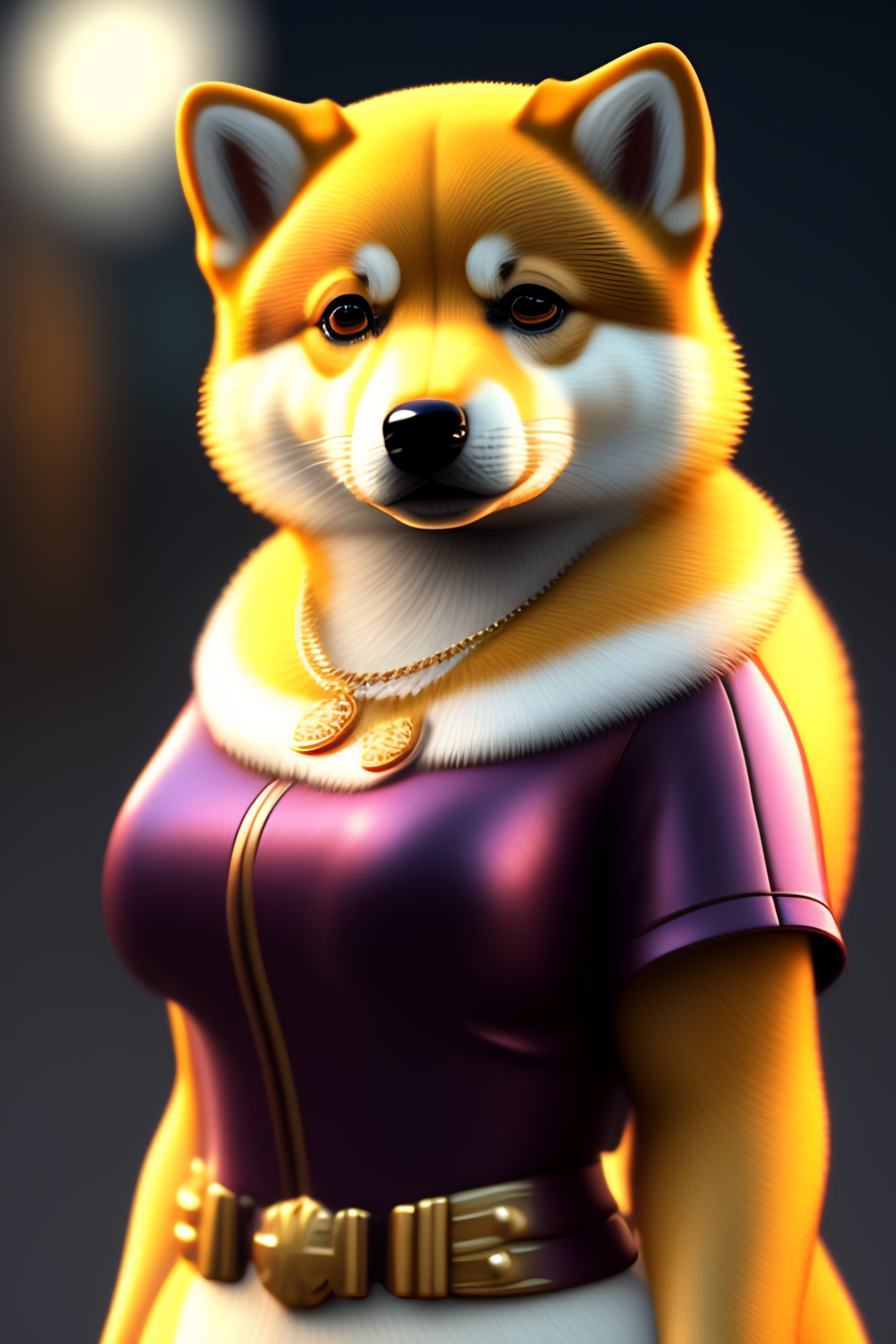 Lexica - Doge coin girlfriend, Shibainu, comic style, rendered, ultra ...