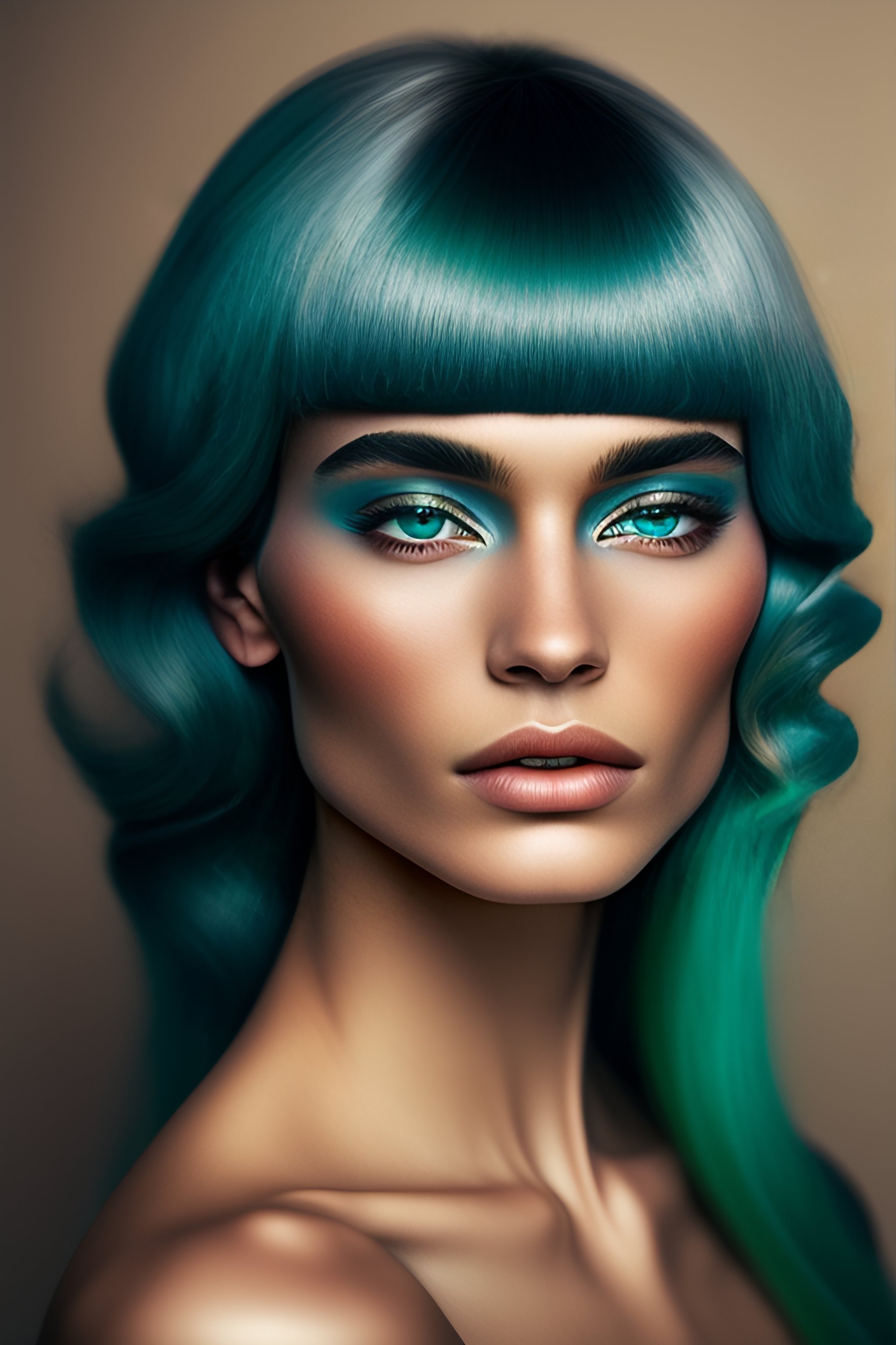 Lexica - "In this stunning photograph, the oval jawline and delicate ...