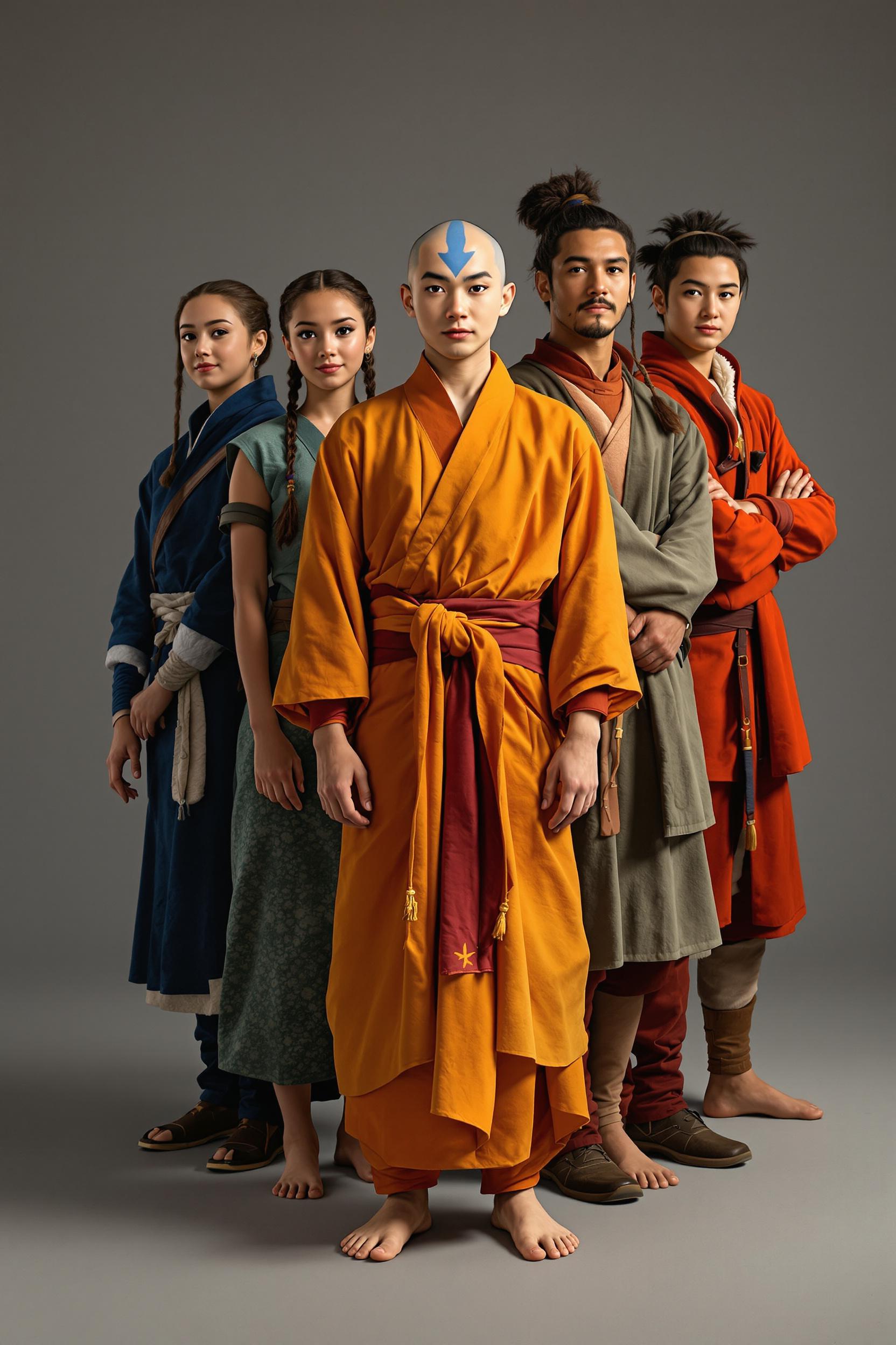 Lexica - The kids from Avatar The Last Airbender as humans