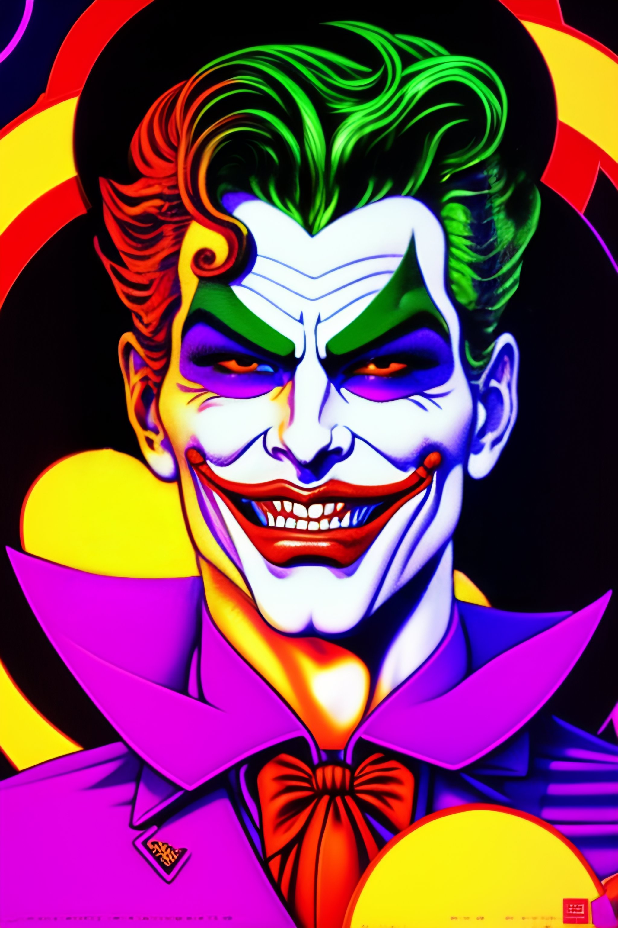 Lexica - A gorgeous joker face, 2d, Vintage 90's anime style. virgil ...