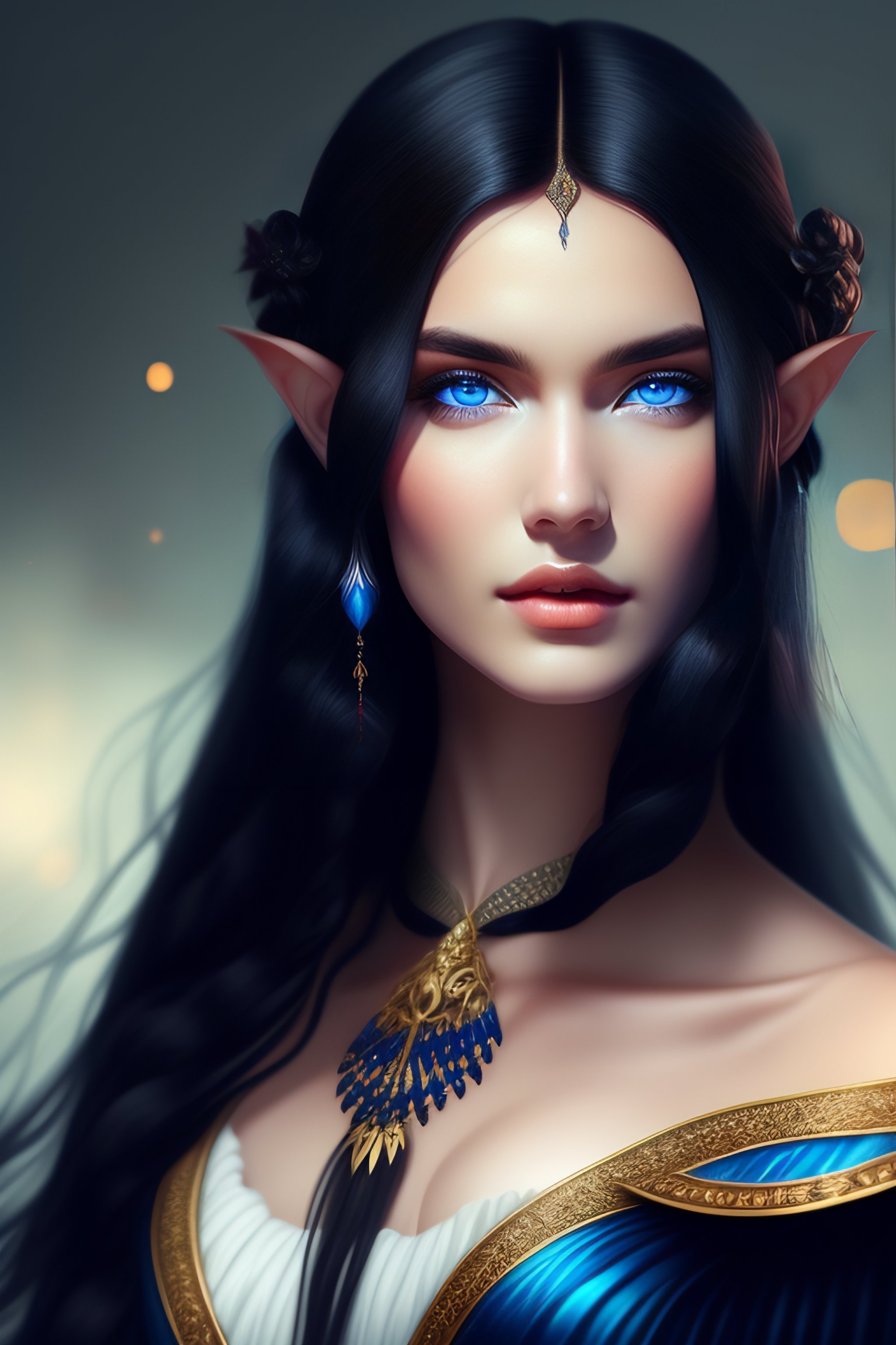 Lexica - Deep dark fantasy, girl with long black hair, white pepper ...