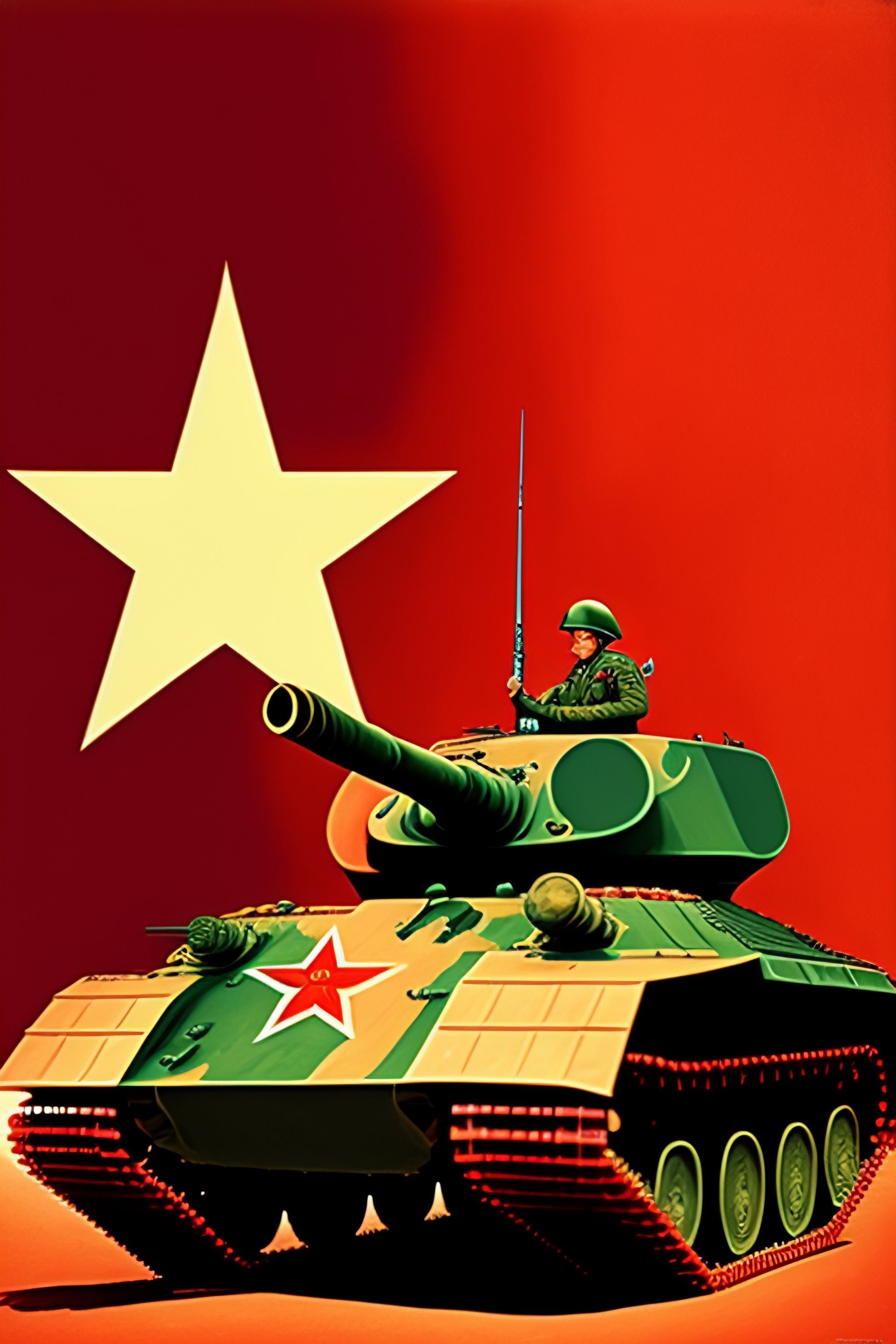 Lexica - Soviet, army, propaganda, red star, poster, communism, tank's