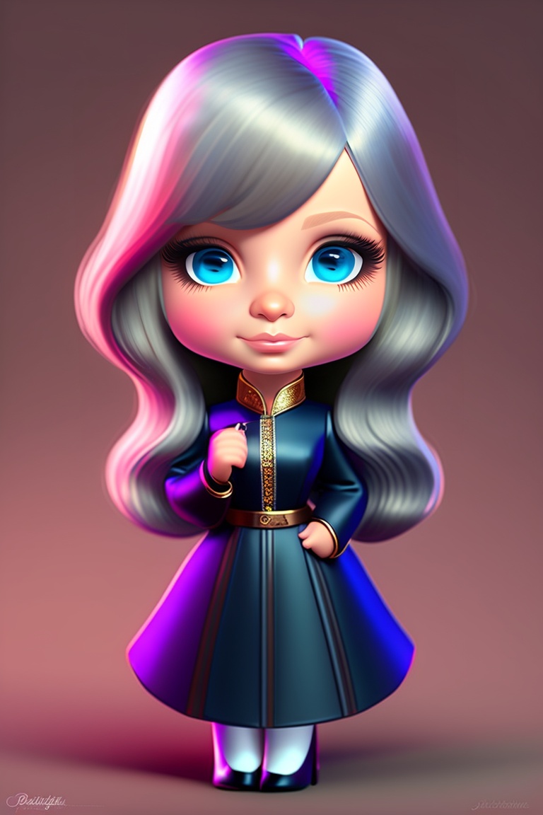 Lexica - Chibi Barbra Streisand . full body. disney style ...