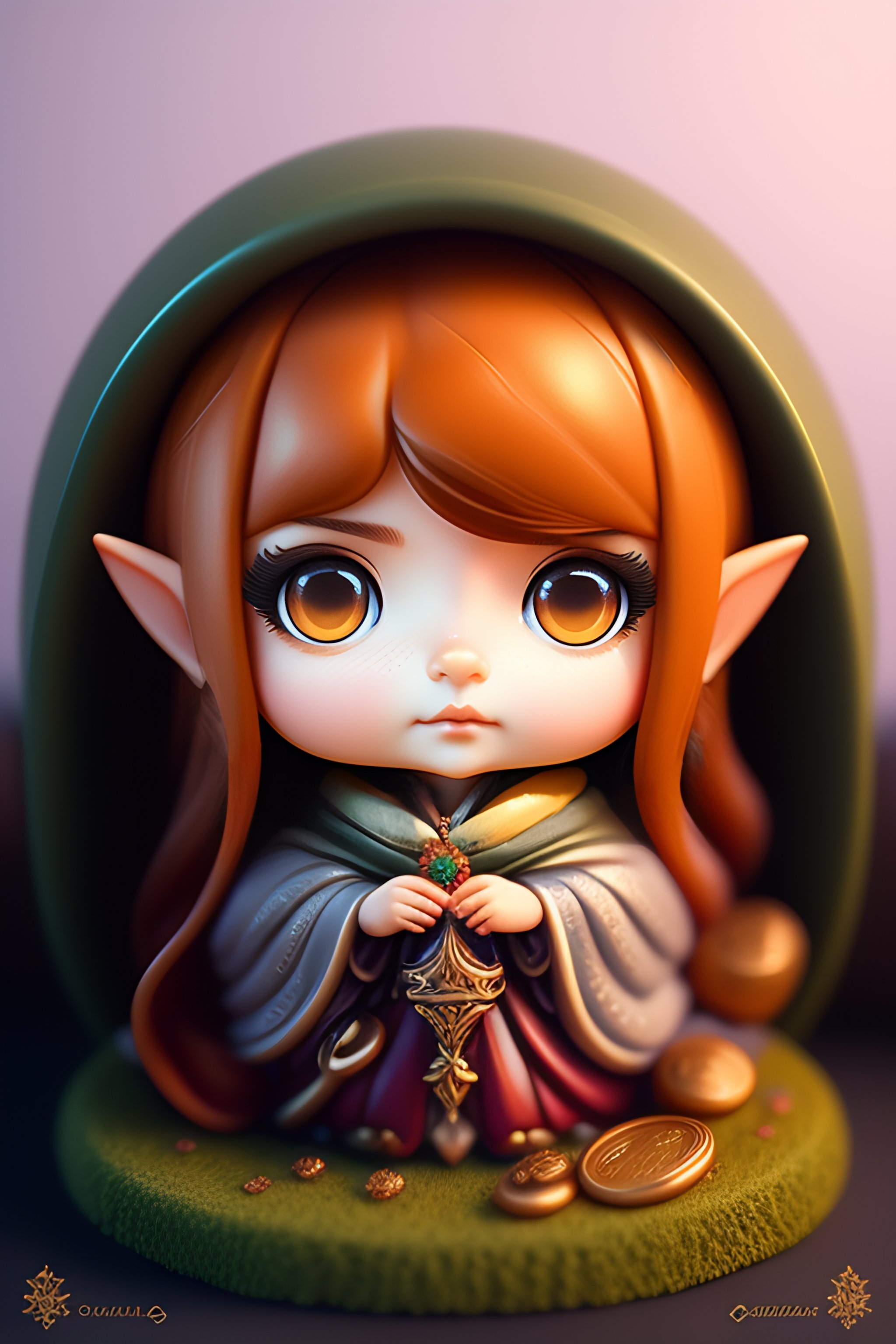 Lexica - Comfy elvish chibi goddess