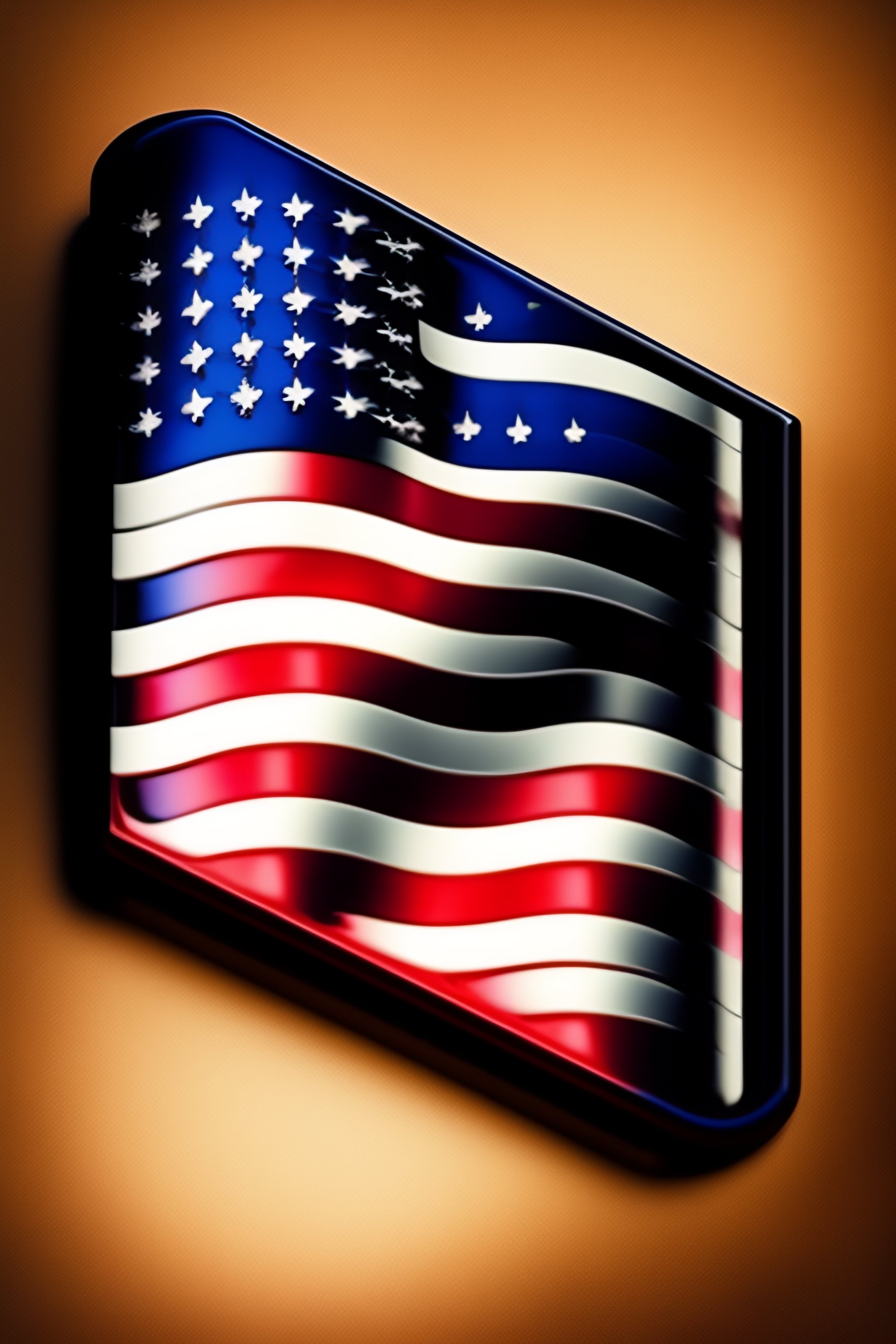 Lexica - US flag eagle dog tag war