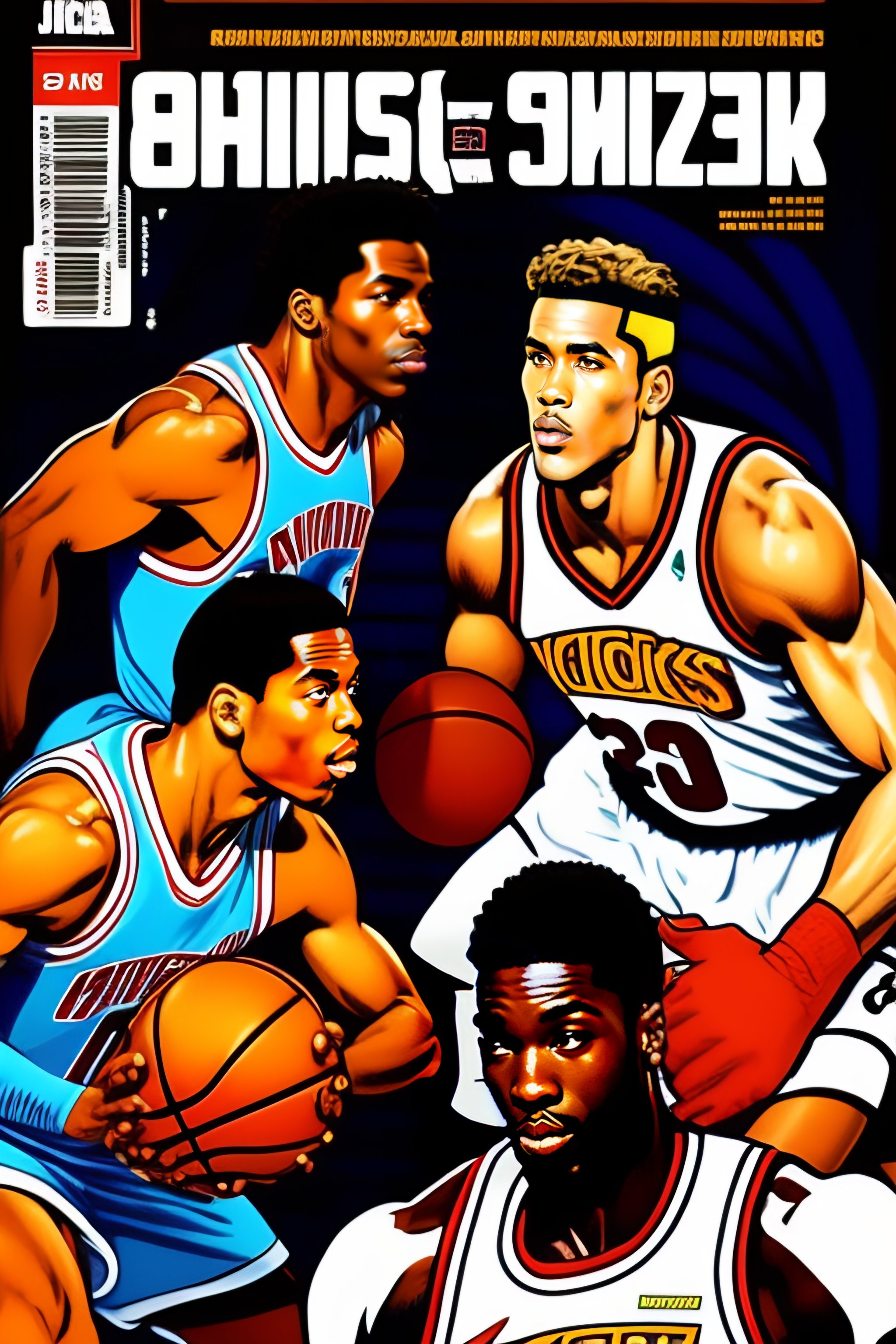 Lexica - 90s magazine comic art of a group of friends playing ...