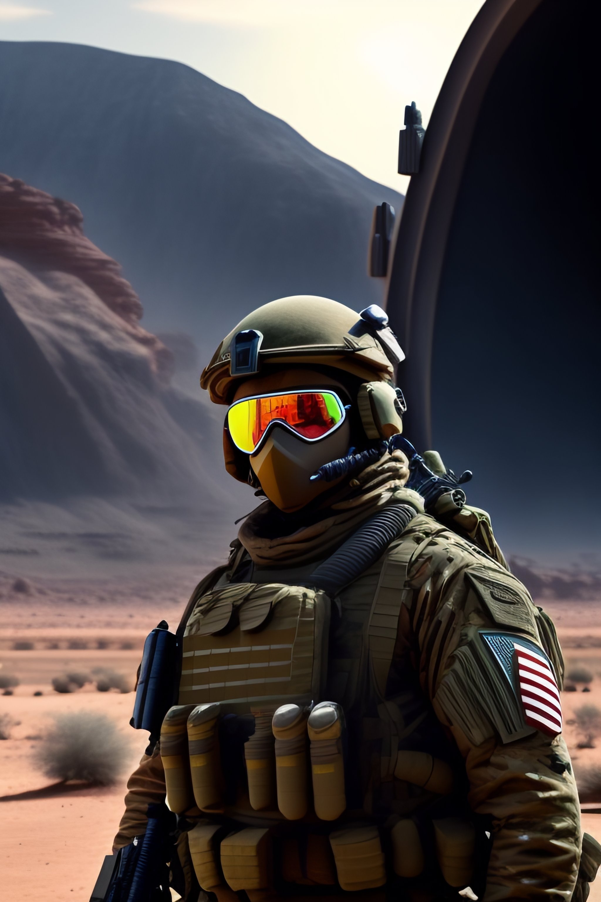 Lexica - Alien soldiers in the middle of a war zone