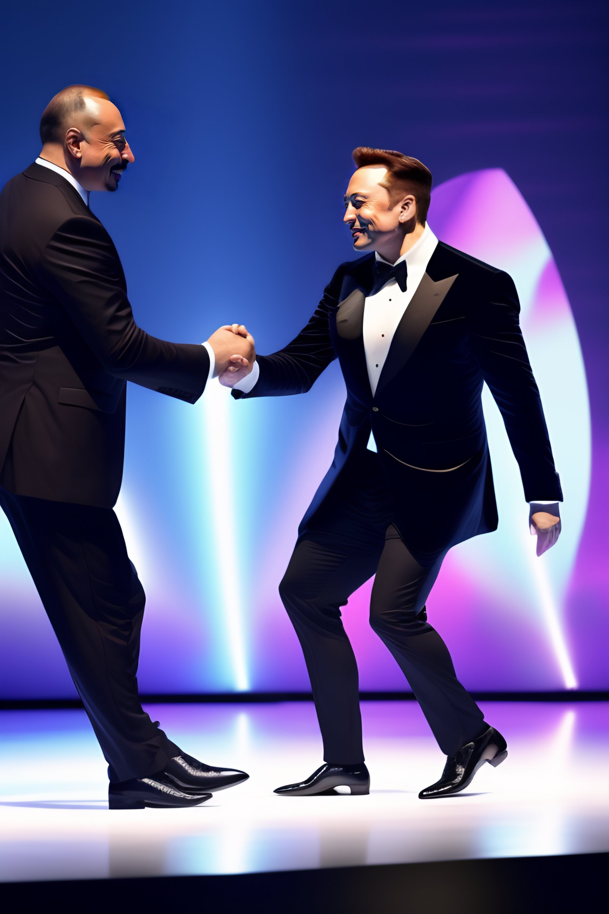 Lexica - Ilham aliyev and elon musk dancing