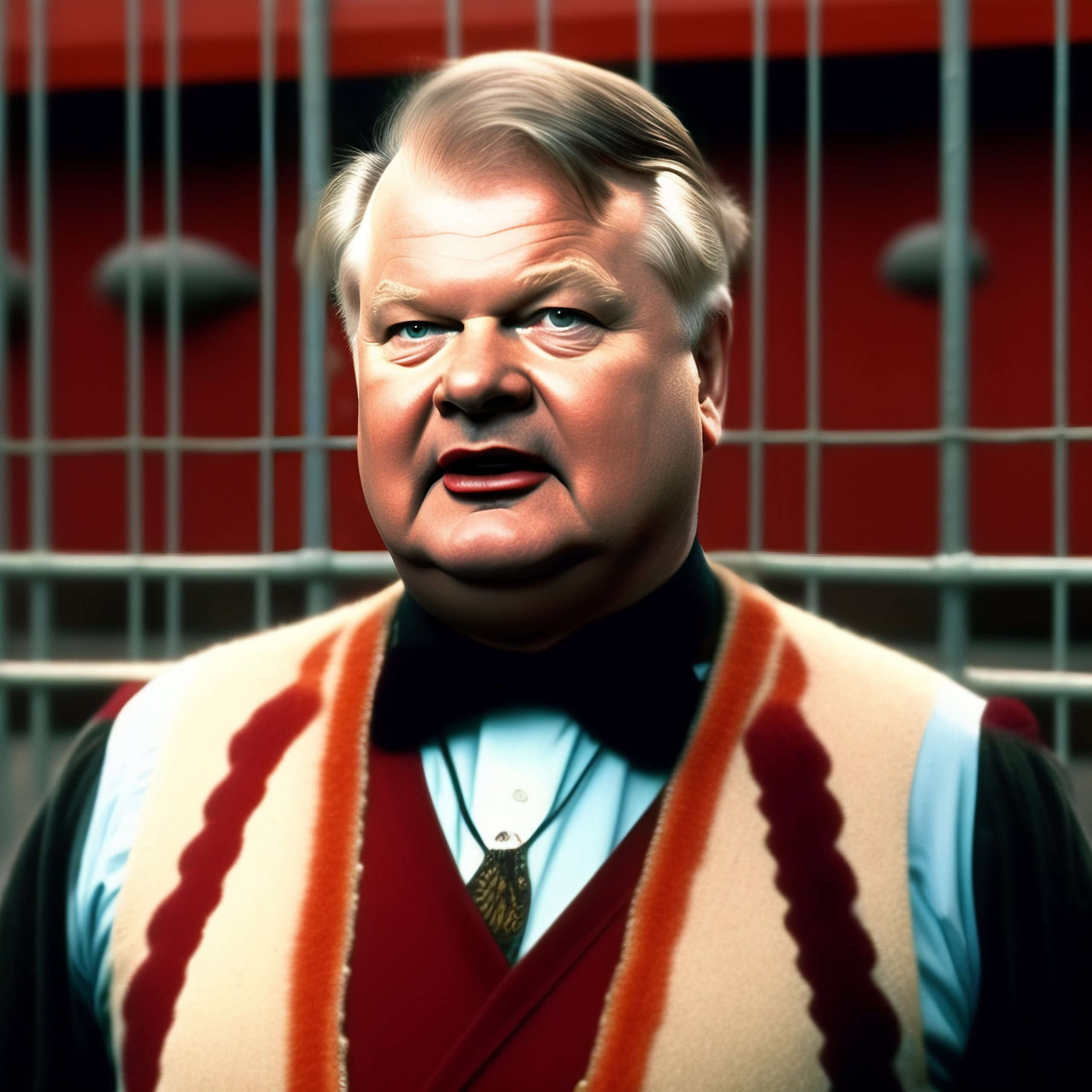 Lexica - Benny hill as an alcatraz jail prisoner