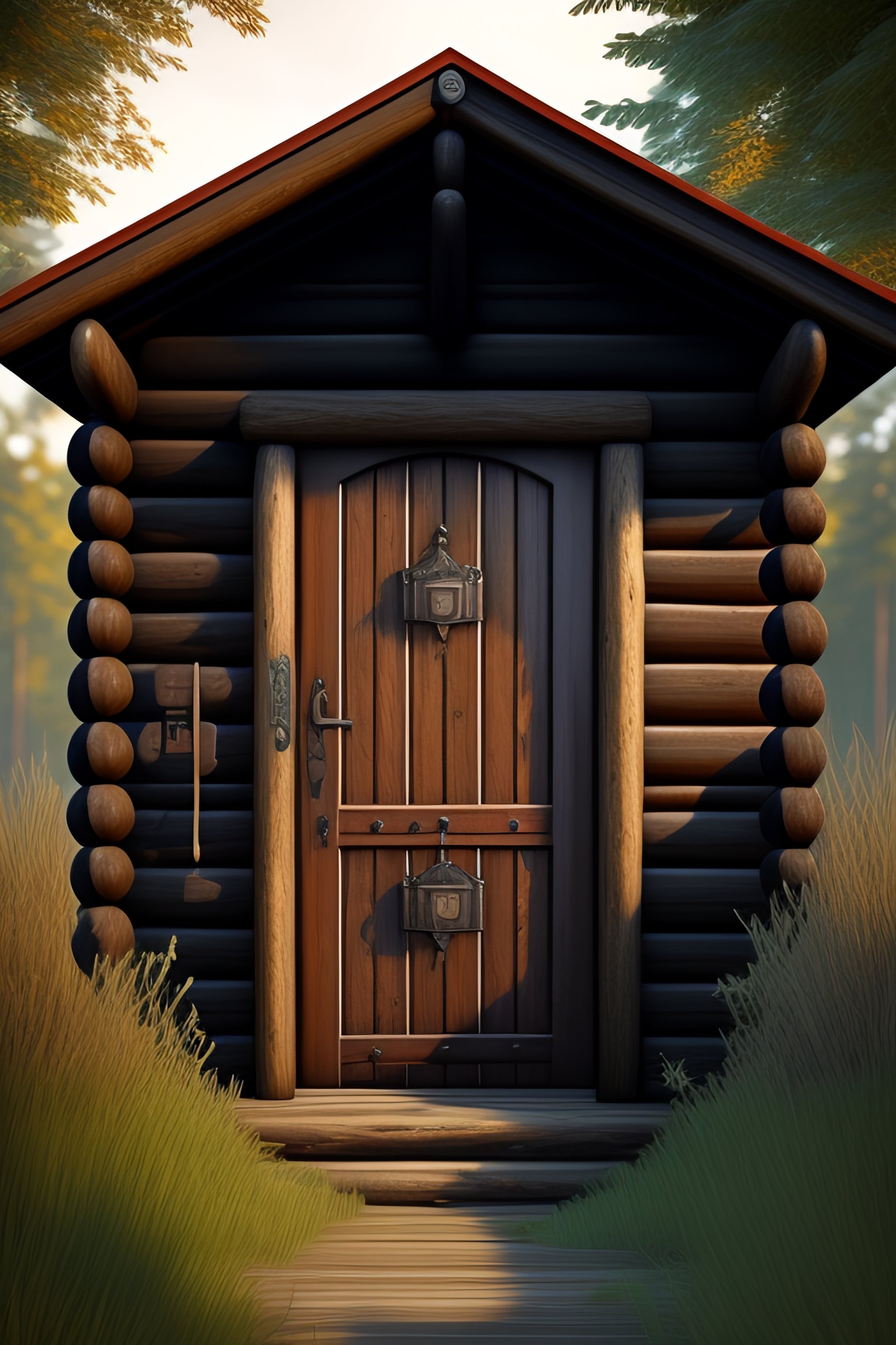 Lexica - Old door of a cabin with large rusty padlocks,, 4k, ultra ...
