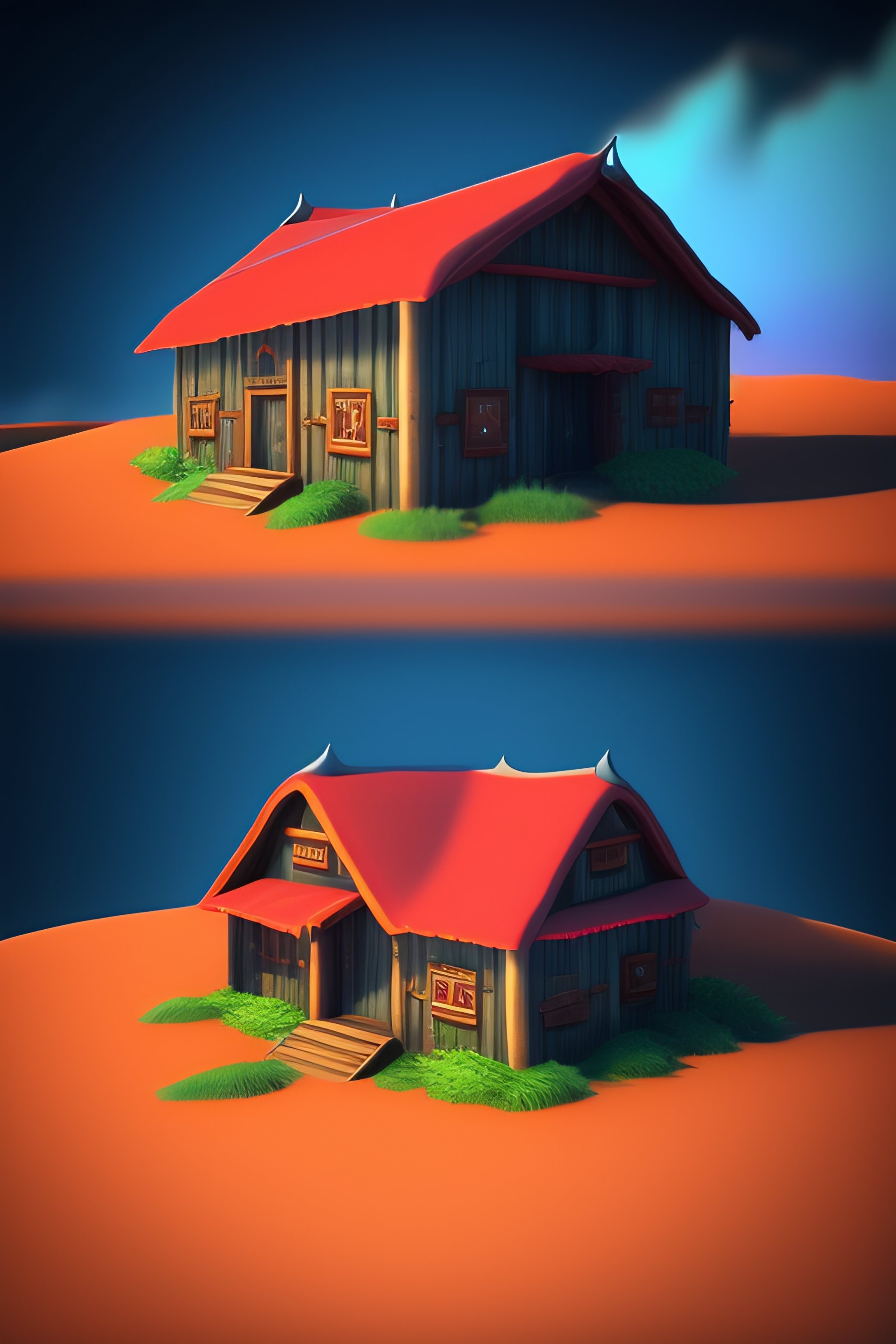 Lexica - 3d stylized game building