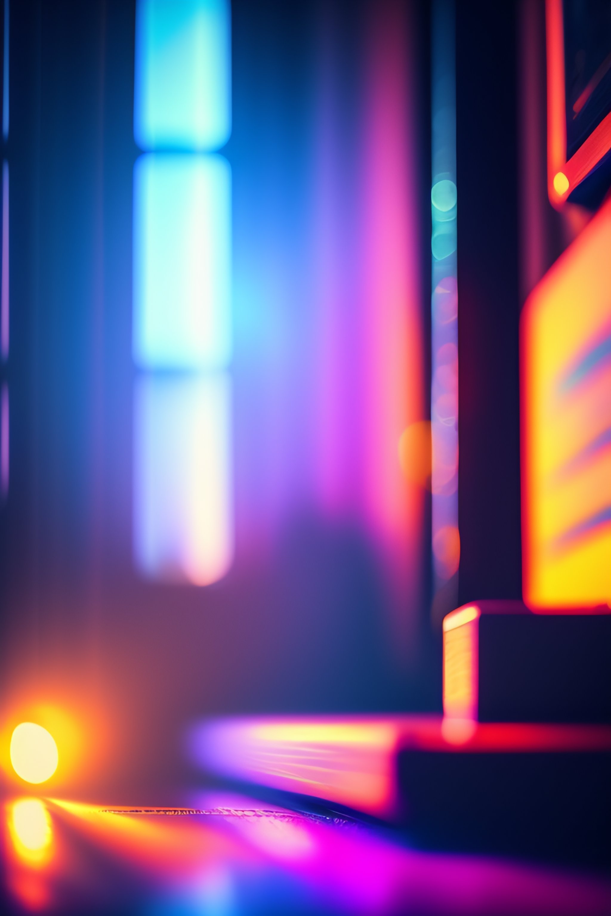 Lexica - Rock bedroom, synth vibe, vaporwave colors, lens flare, moody ...