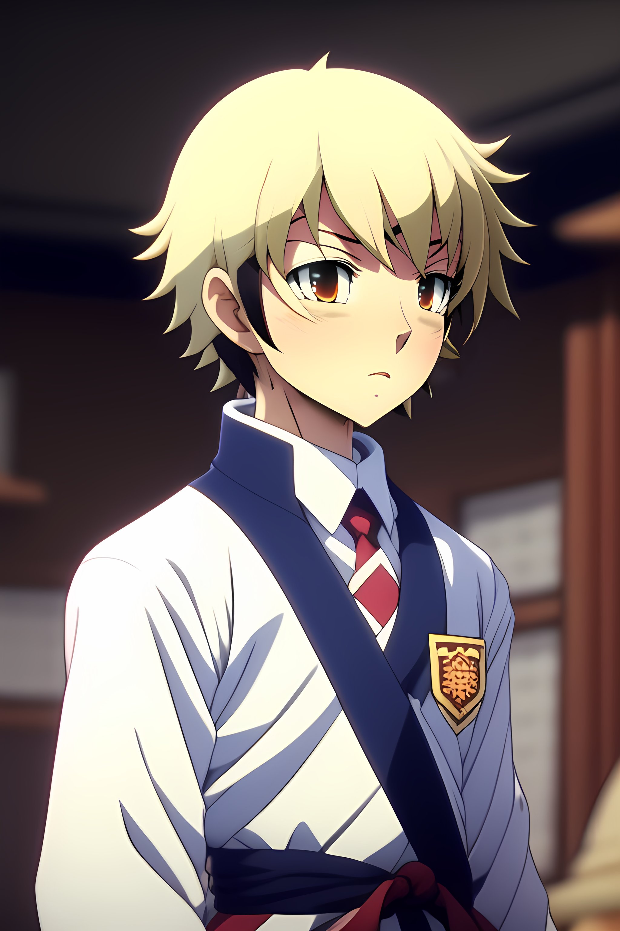 Lexica - Picture of young Sensei from anime wearing school uniform with ...