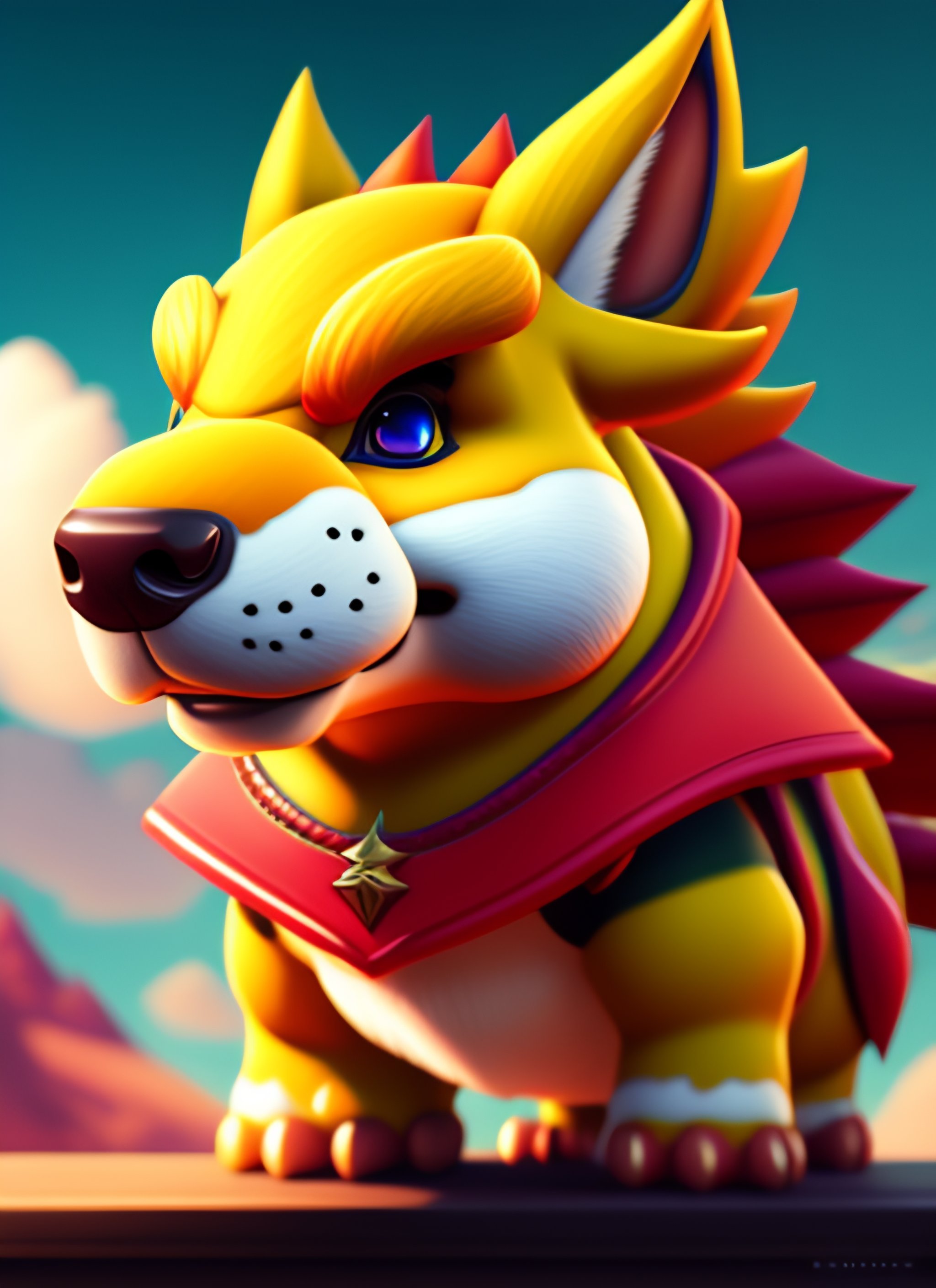 Lexica - Portrait of ((Bowser from Super Mario)), bright, colorful ...