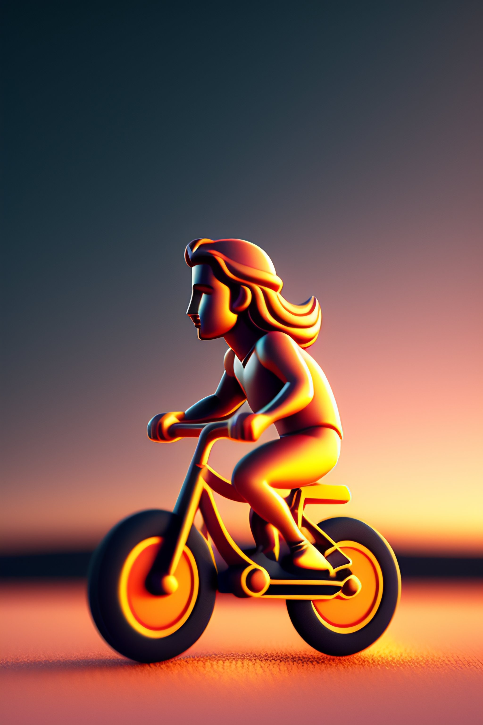 Lexica - Jesus riding a bicycle. 3d render, beeple, centered