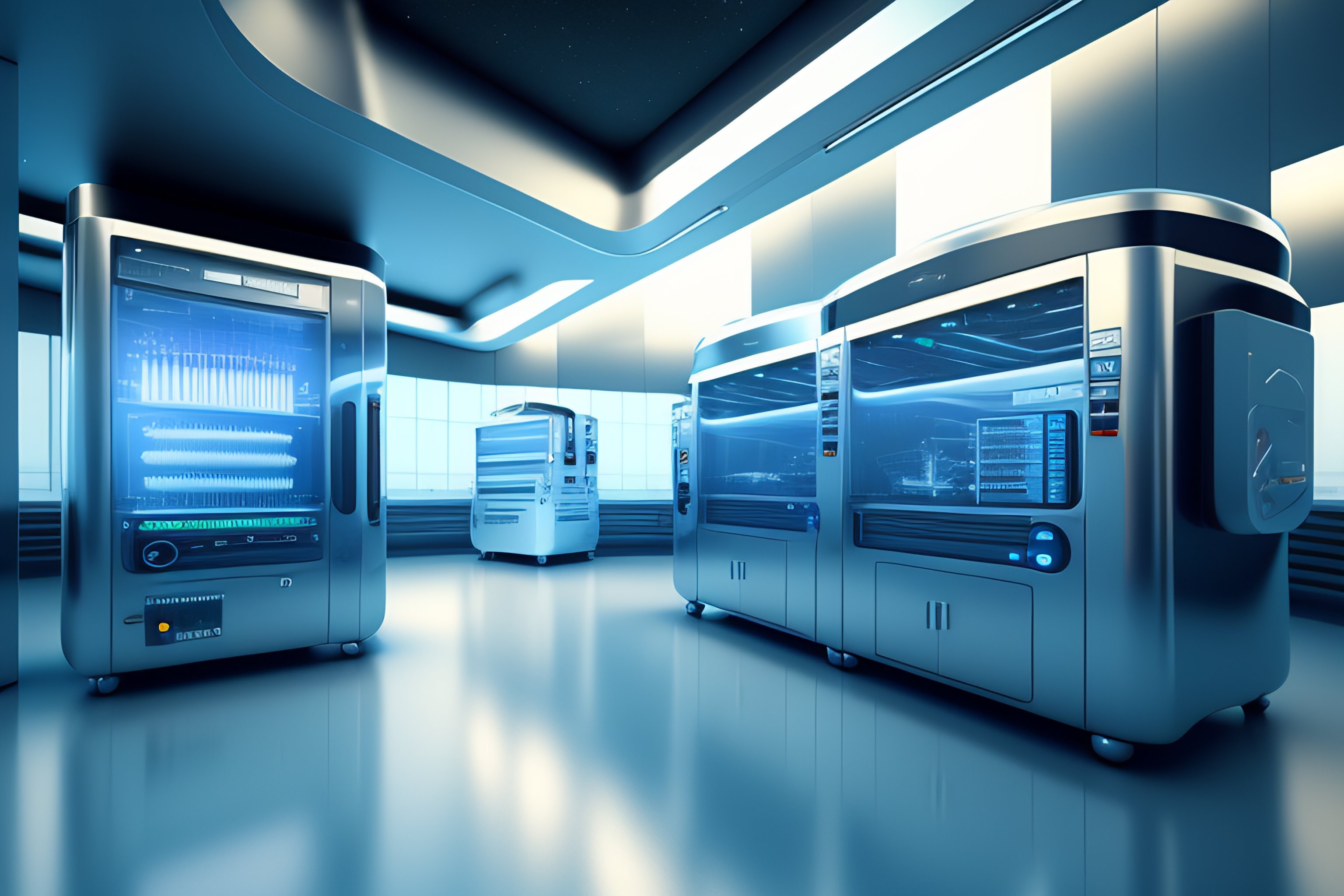 Lexica - Very sophisticated and futuristic laboratory equipment,digital ...