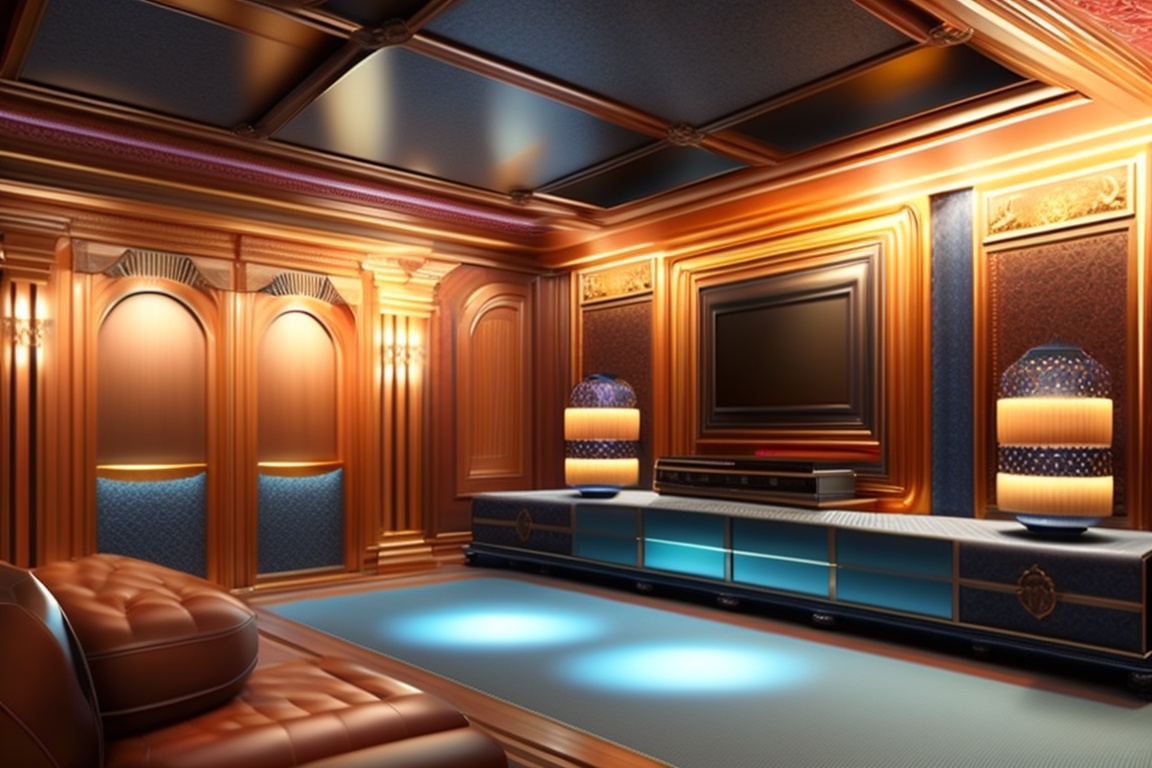 Lexica - Luxurious sound room, most beautiful, 4k images