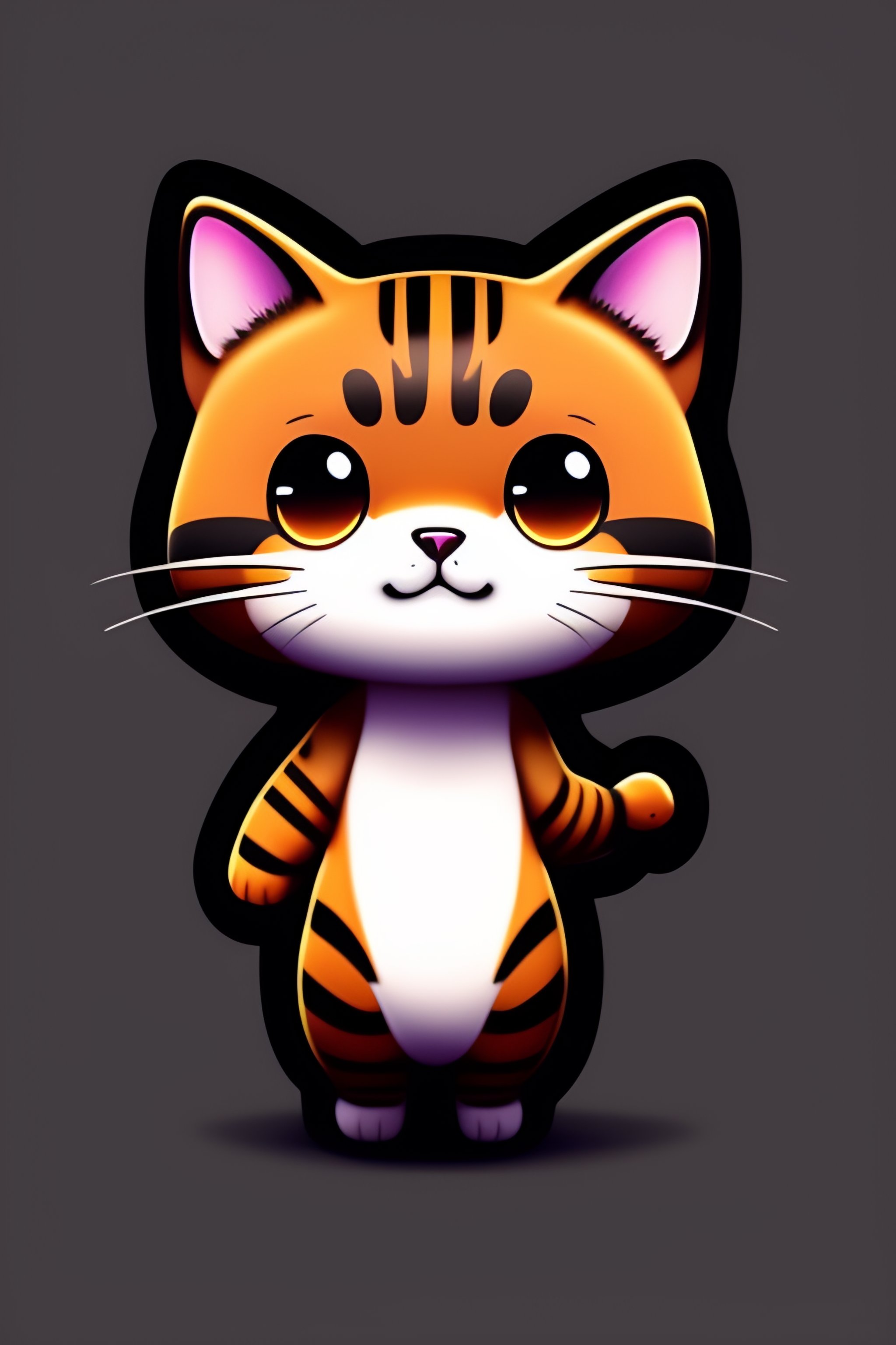 Lexica - Cute chibi cat dancing