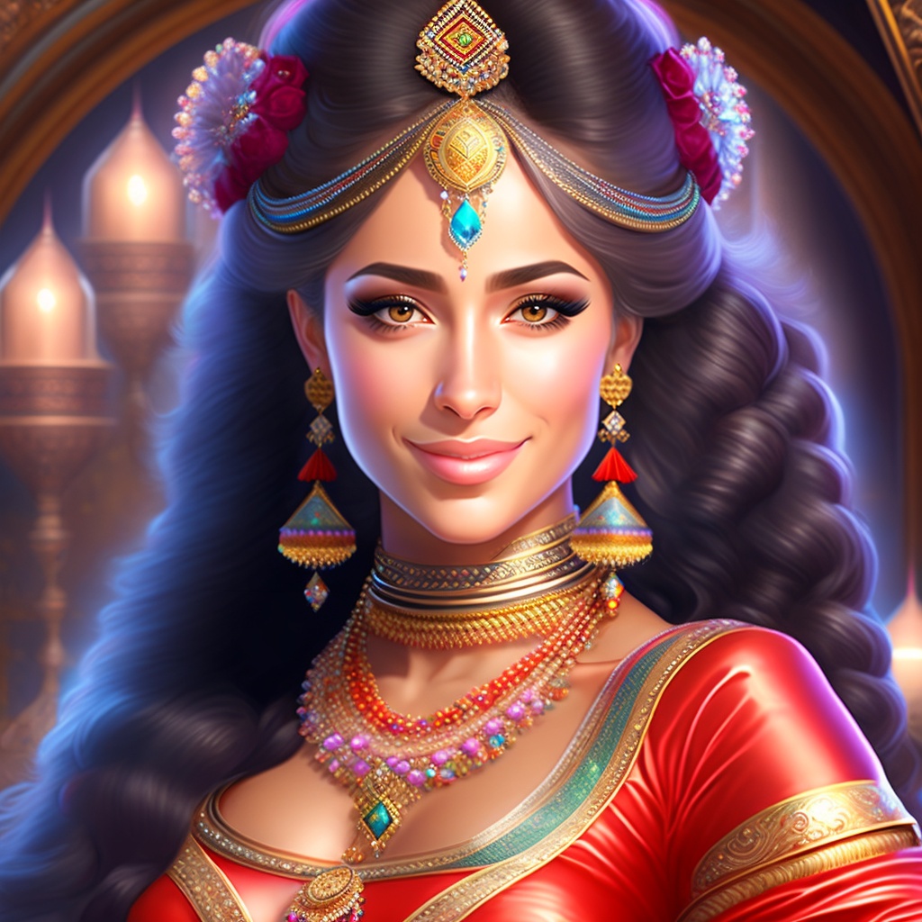 Lexica - Persian princess, belly dancer, cute face