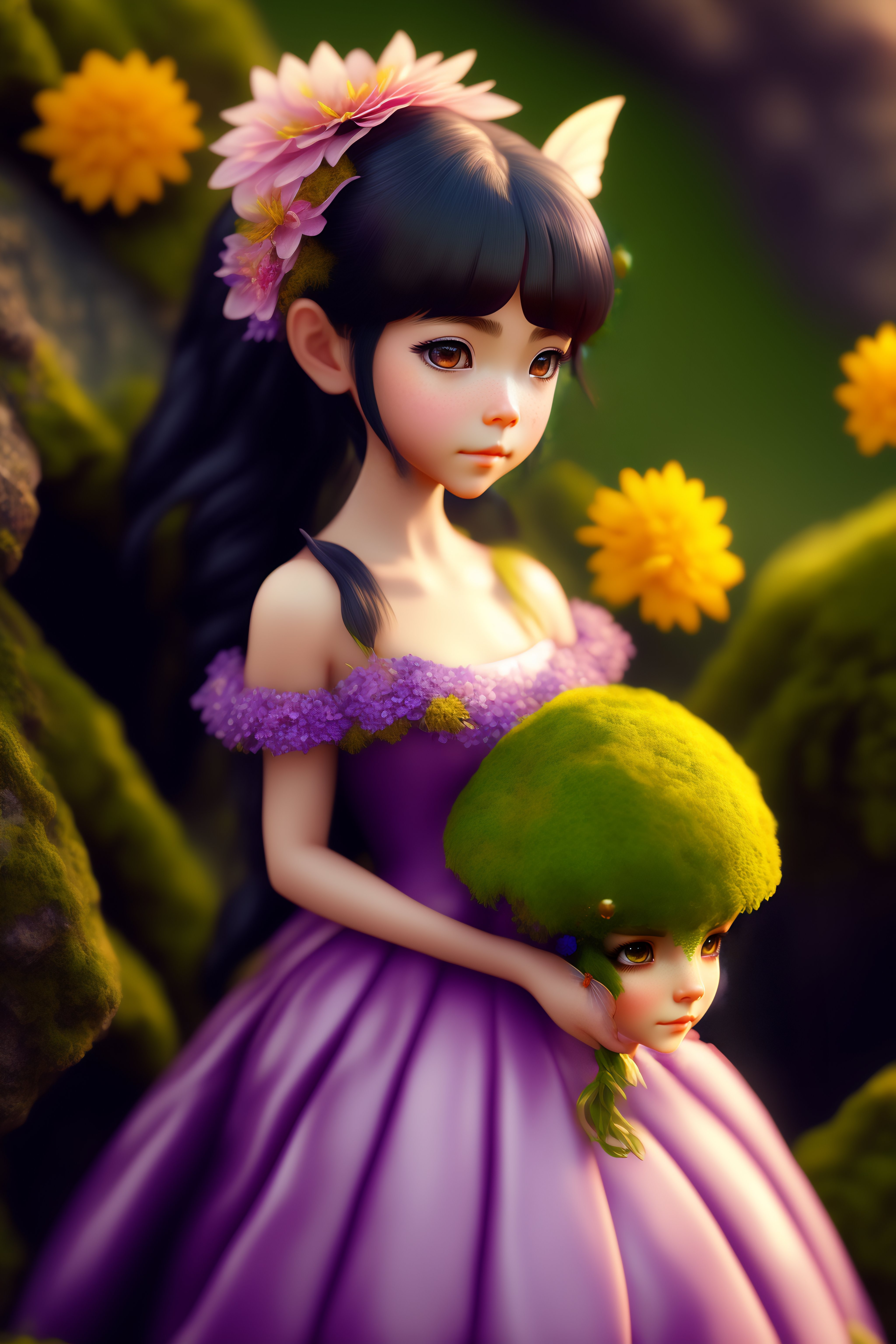 Lexica - Manga cover portrait of an extremely cute and adorable very ...