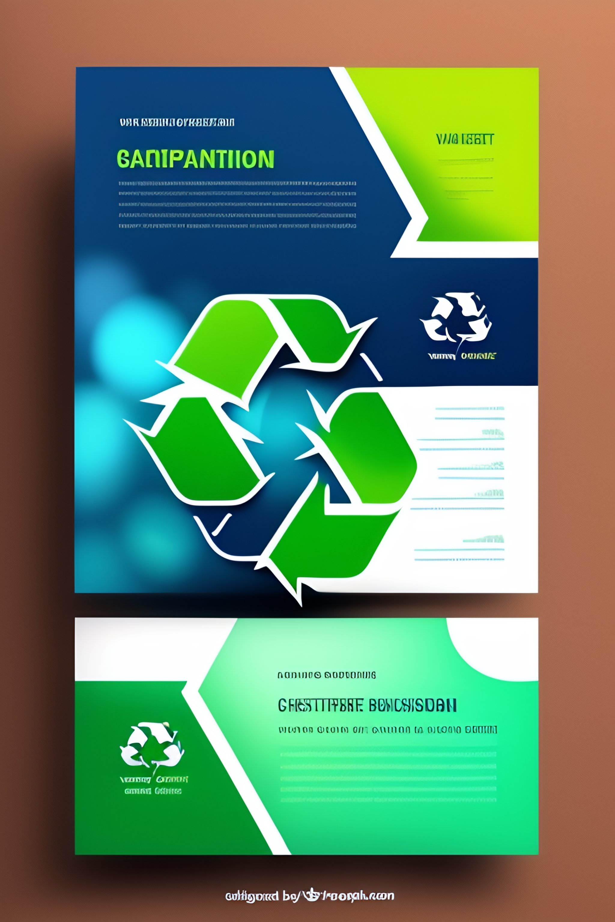 Lexica - Recycling garbage landing page template, Awareness poster ...