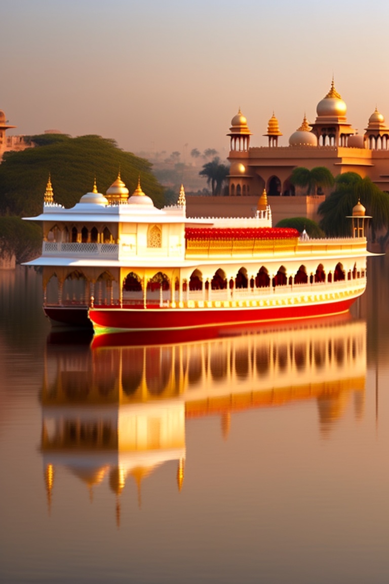 Lexica - Gangaur boat , Lakes, jag mandir palace,the lake side palace