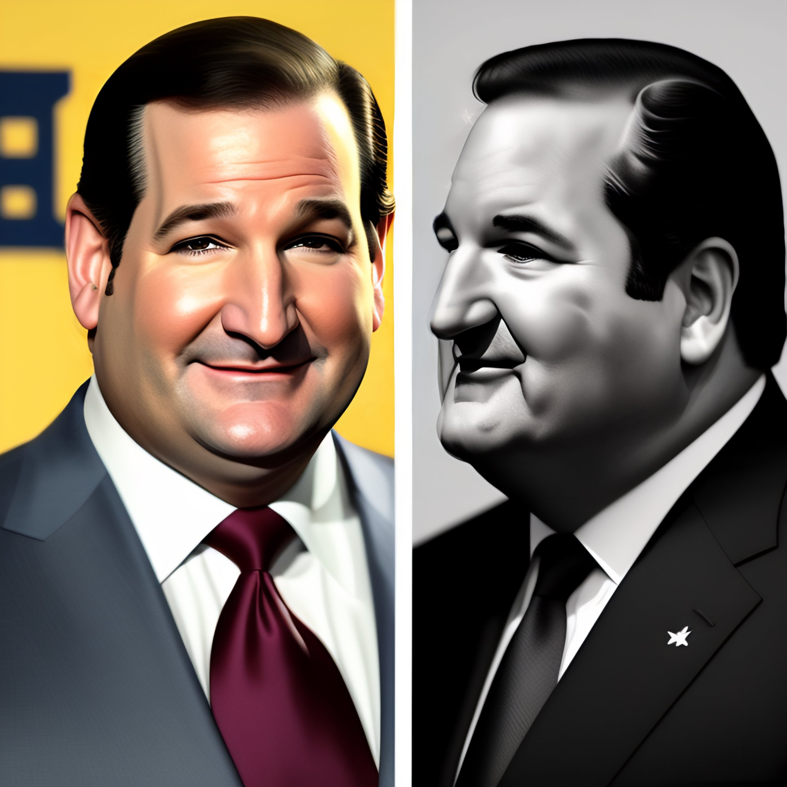 Lexica - Ted Cruz looks like Kevin Malone. 4k xartoon