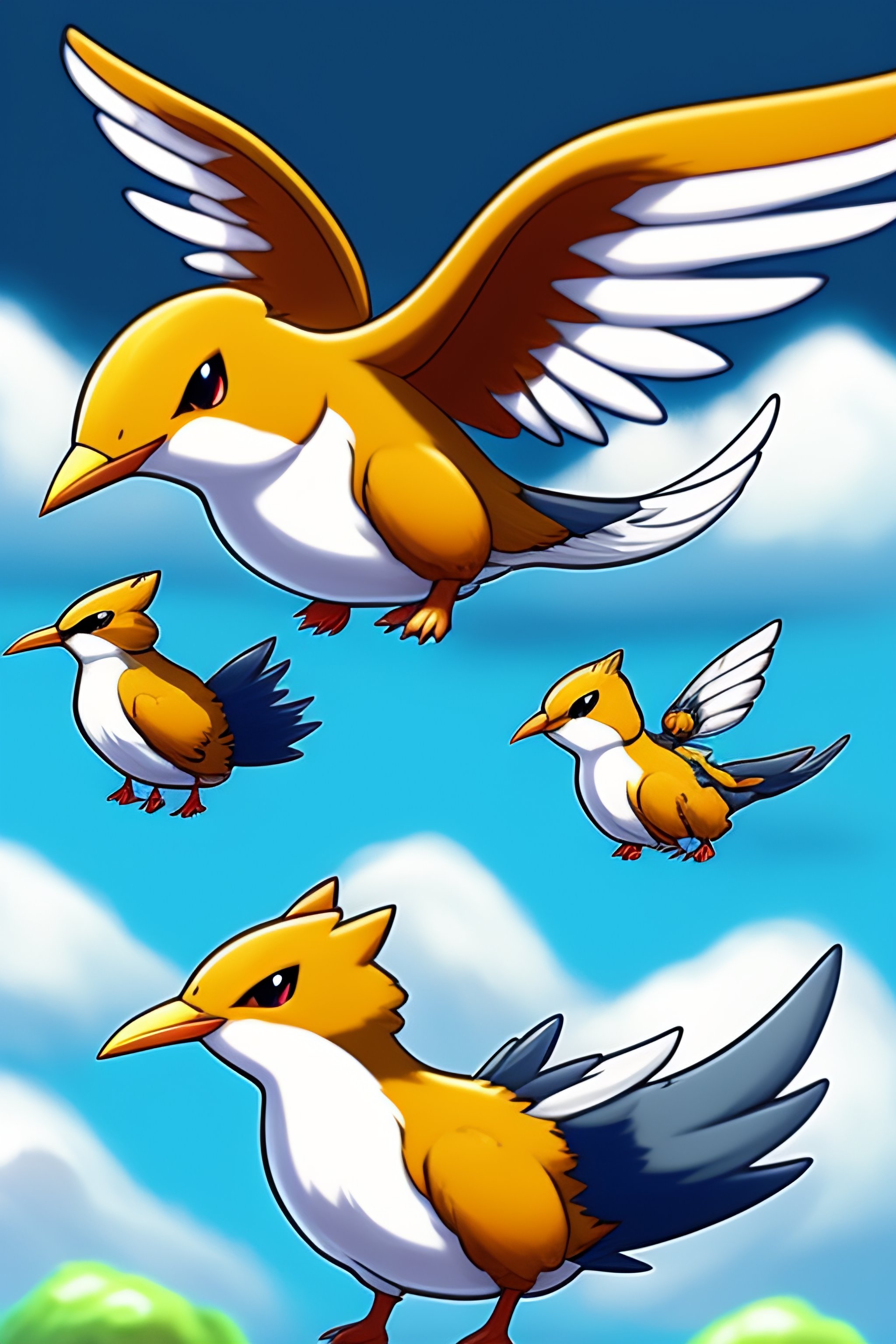 Lexica - Flying type Pokemon based on a tern, first stage Pokemon ...