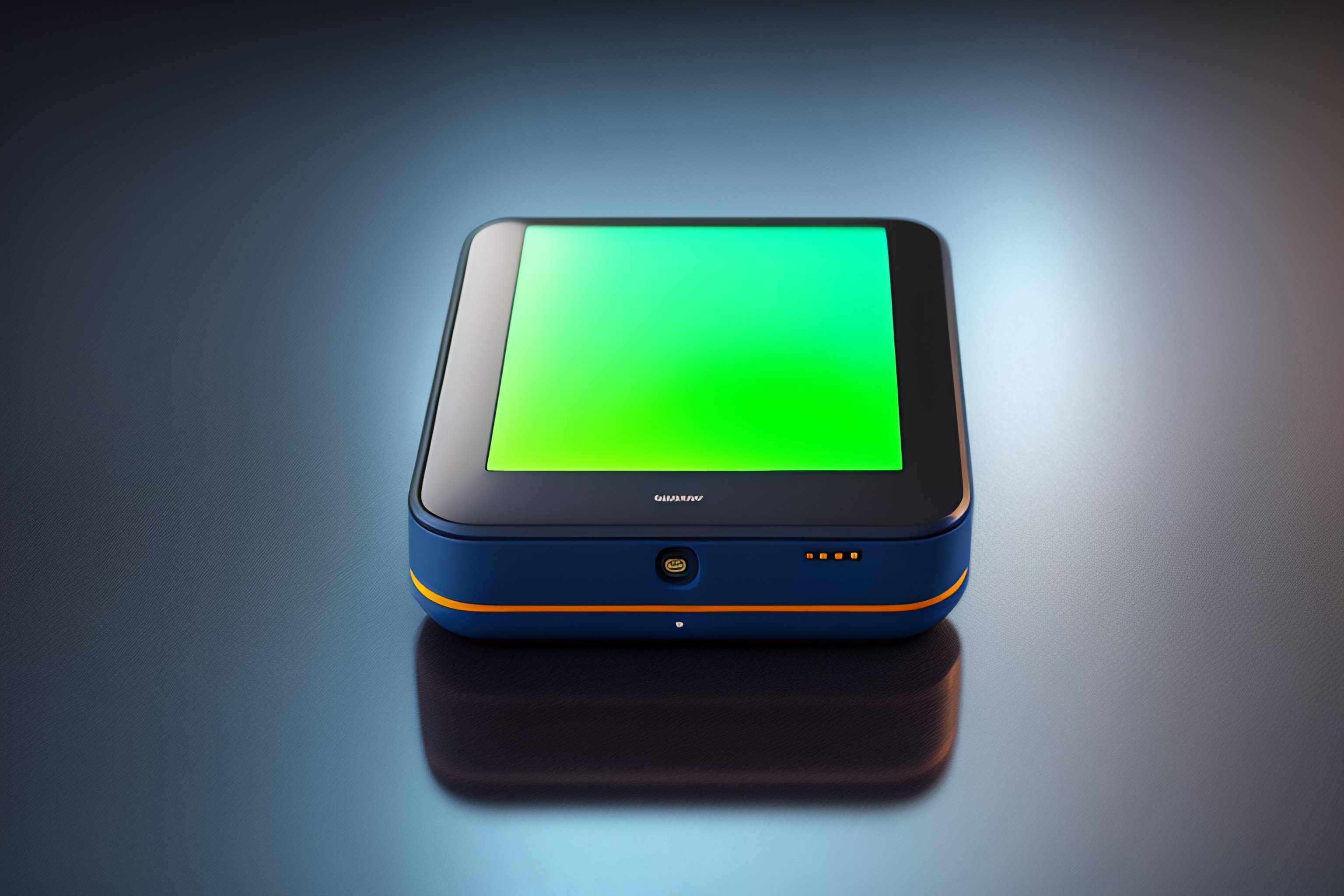 Lexica - A square Ios app icon design of a skeuomorphic gameboy front view