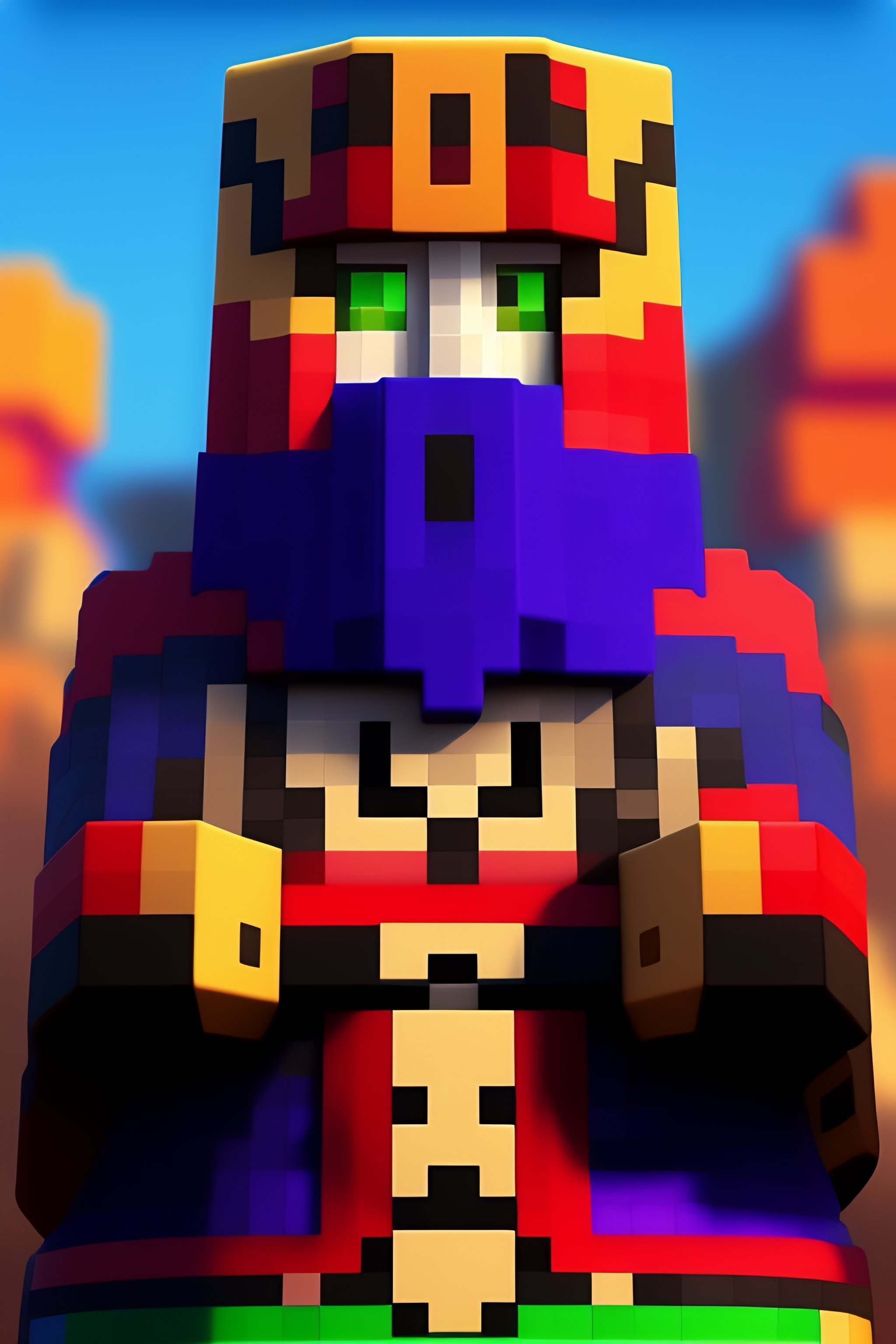 Lexica - Q-anon shaman Minecraft Skin